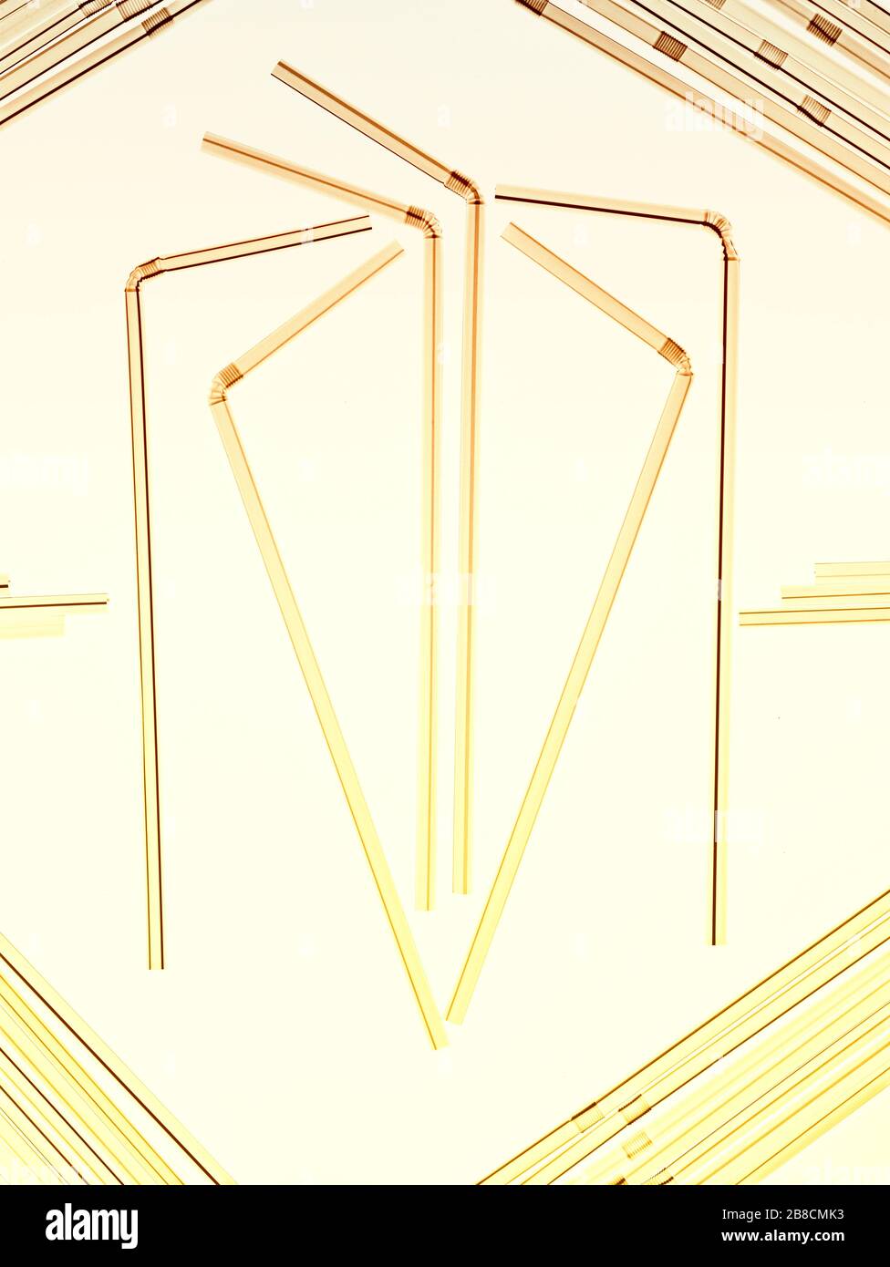 Abstract patterns and shapes featuring drinking straws Stock Photo - Alamy