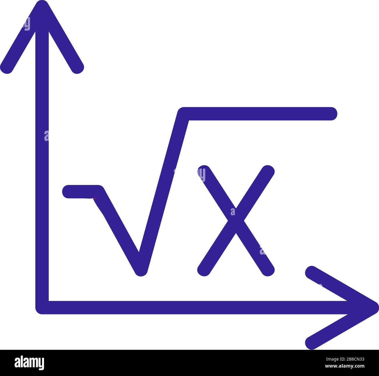 the equation of the math problem icon vector outline illustration Stock ...