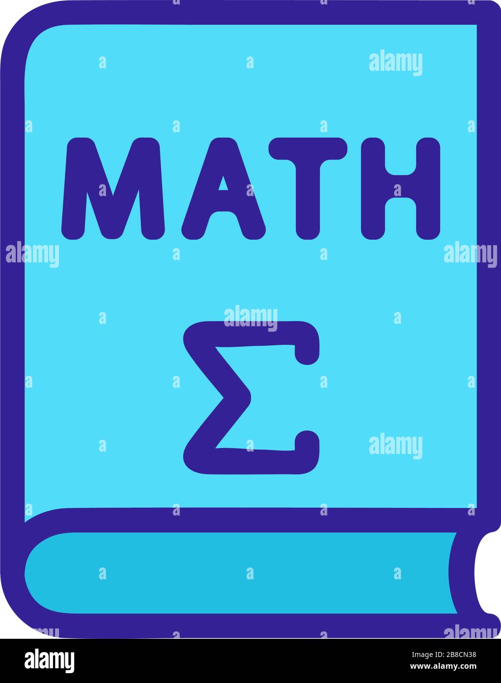 book math icon vector outline illustration Stock Vector Image & Art - Alamy