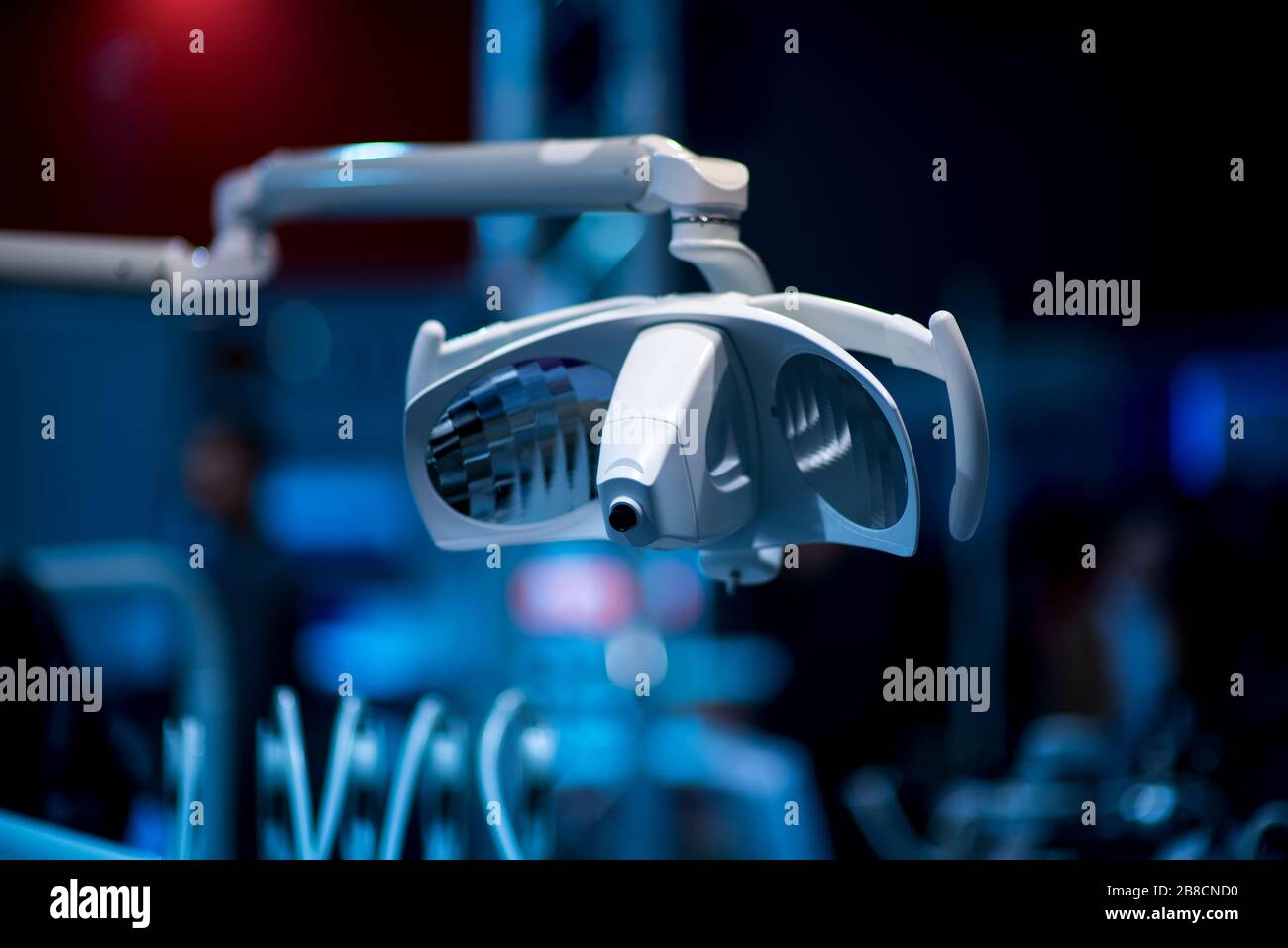 dental lamp blue tinted, modern dental concept Stock Photo - Alamy