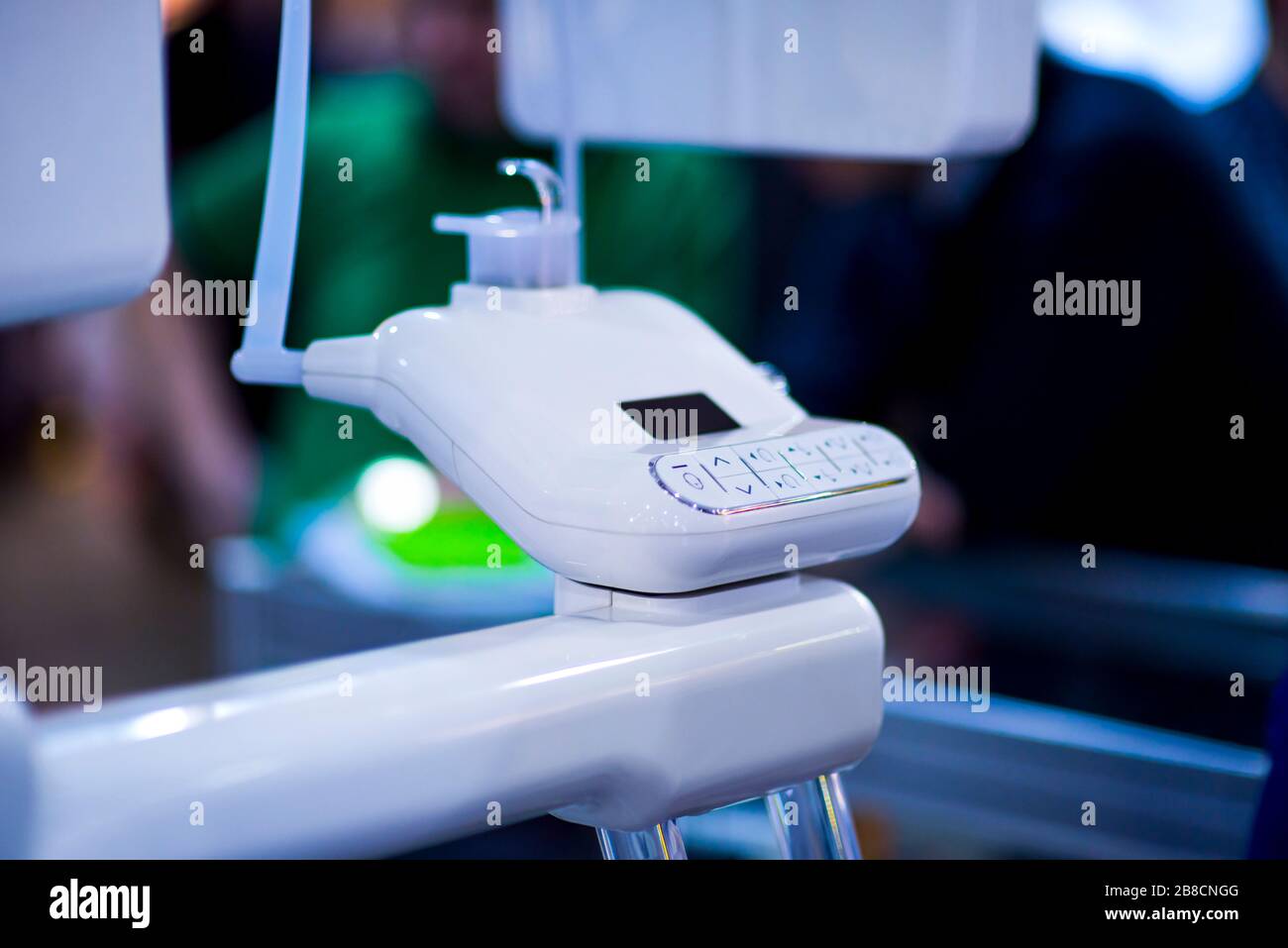 Close-up of the control panel with buttons on dental chair Stock Photo ...