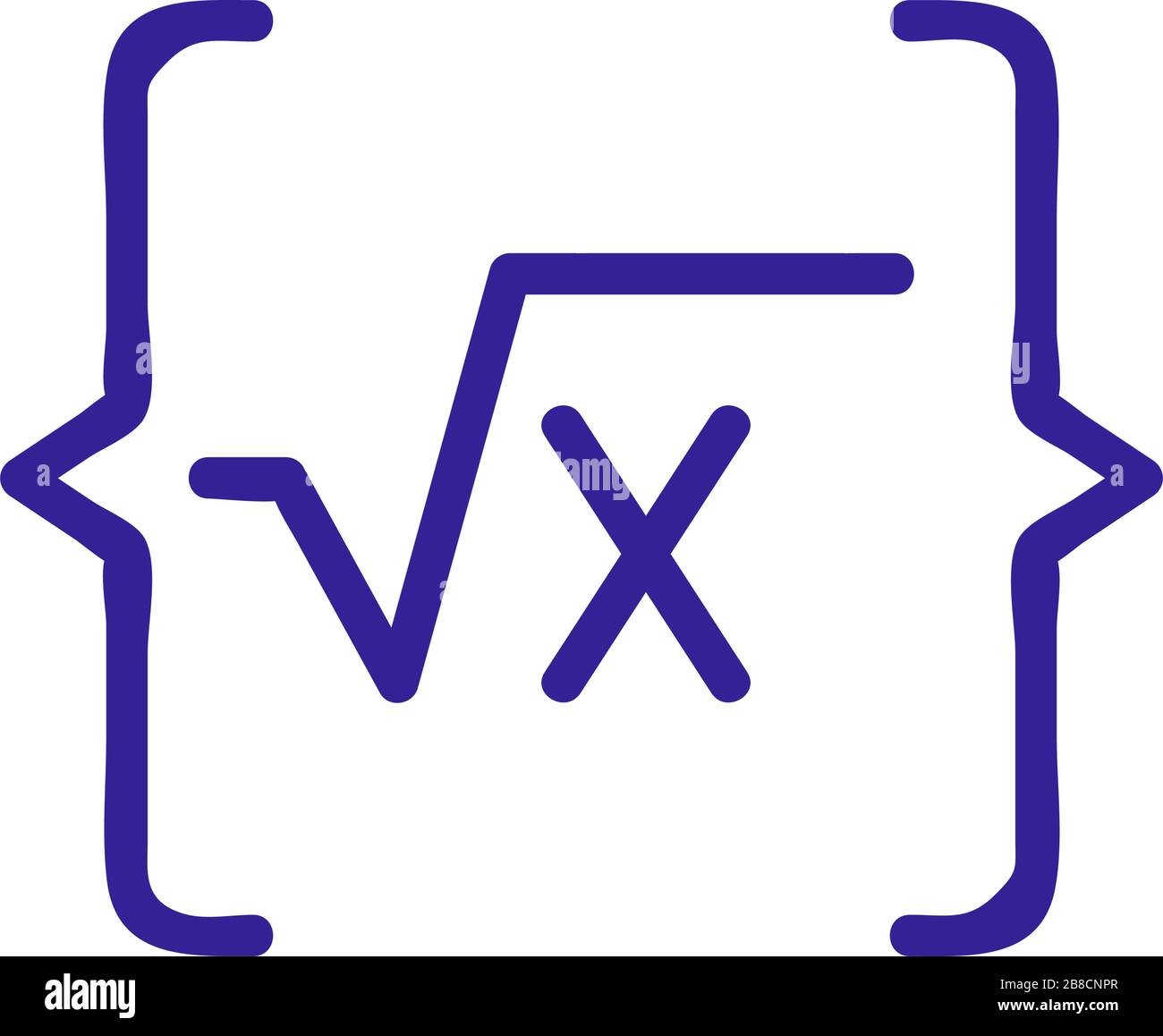 math formula icon vector outline illustration Stock Vector Image & Art ...