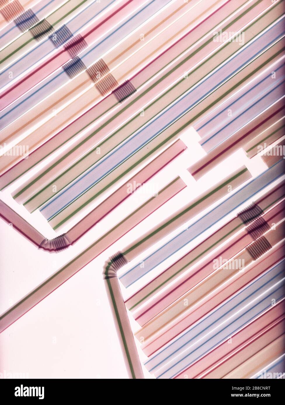 Abstract patterns and shapes featuring drinking straws Stock Photo - Alamy