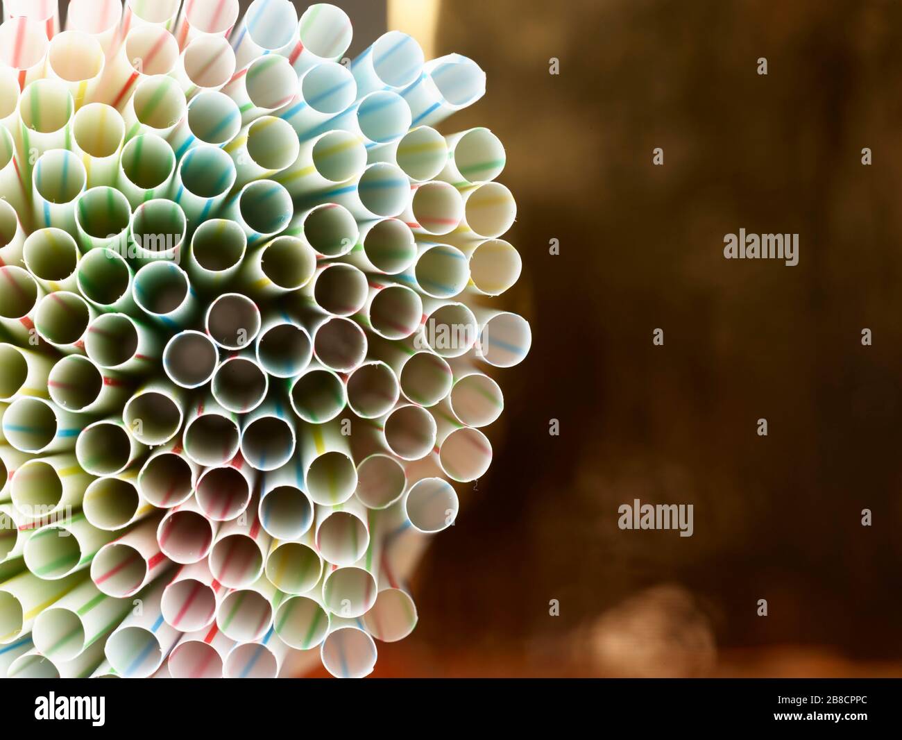 Abstract patterns and shapes featuring drinking straws Stock Photo - Alamy