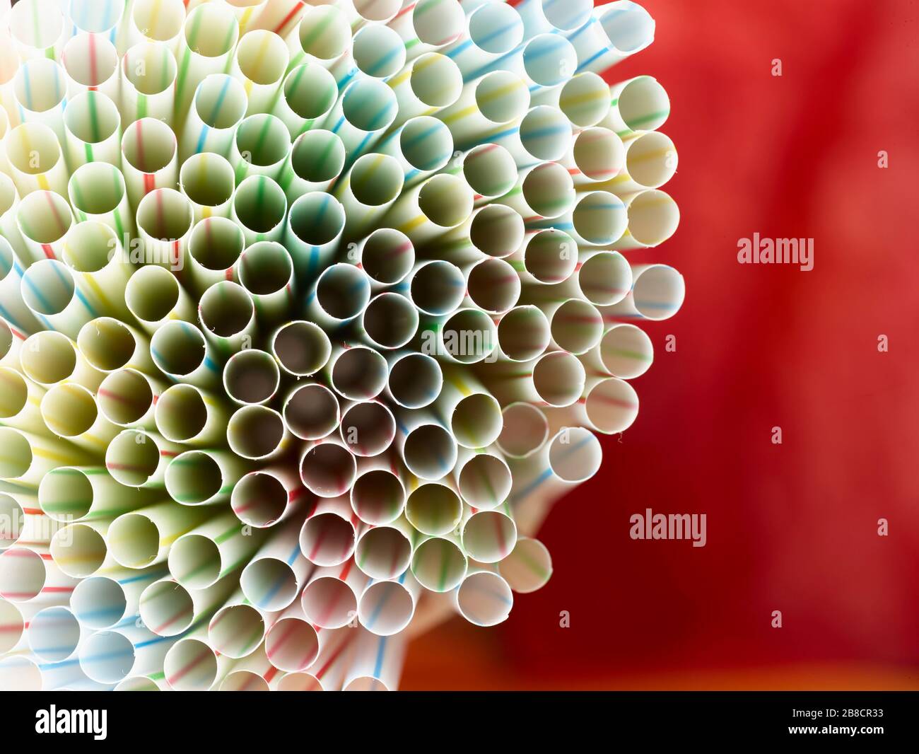 Abstract patterns and shapes featuring drinking straws Stock Photo - Alamy