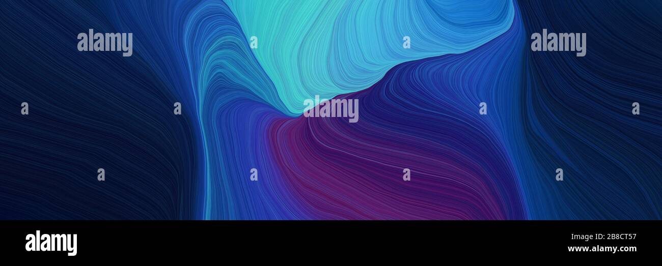 very landscape orientation graphic with waves. elegant curvy swirl ...