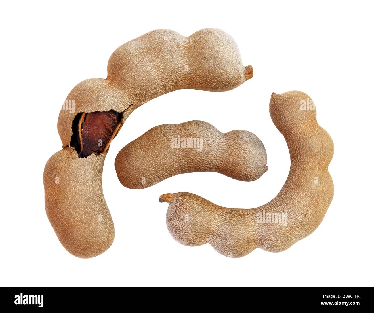 tamarind, sweet tamarind, brown tamarind, tamarind heap isolated on ...