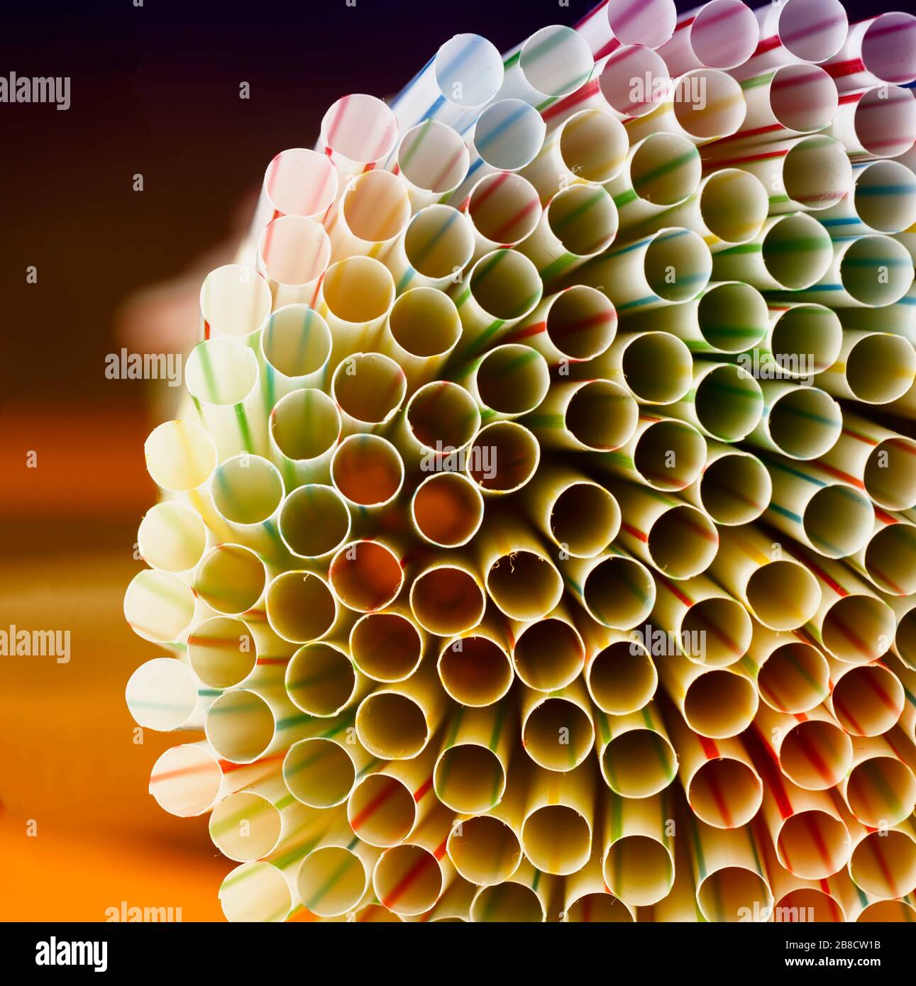 Abstract patterns and shapes featuring drinking straws Stock Photo - Alamy