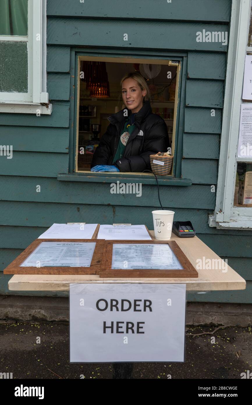 Streatham, South London, England, UK. 21st Mar, 2020. The Rookery Cafe ...