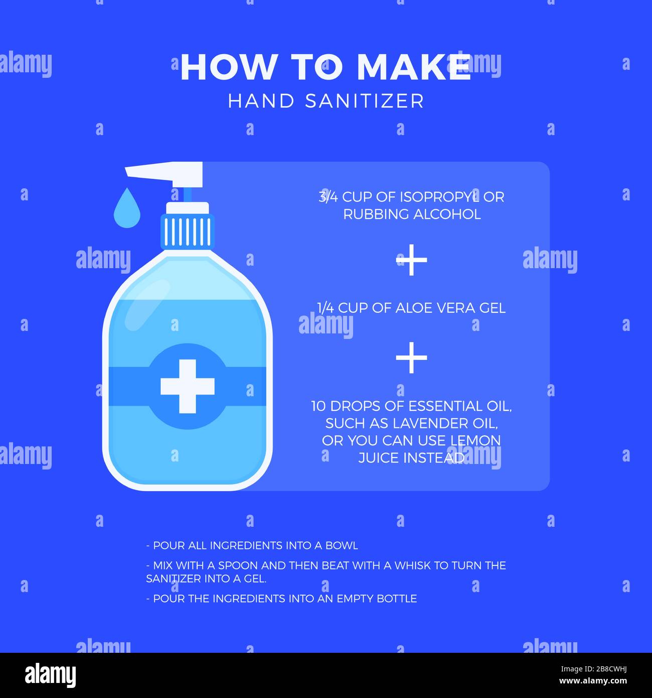 How to prepare an homemade hand sanitizer: ingredients, procedure and ...