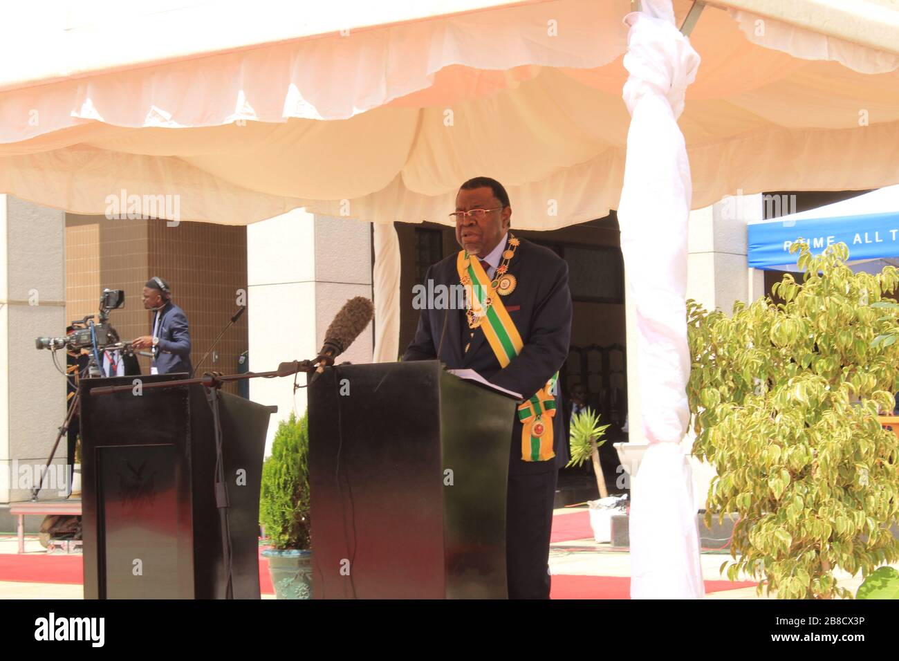 Namibian president hi-res stock photography and images - Alamy