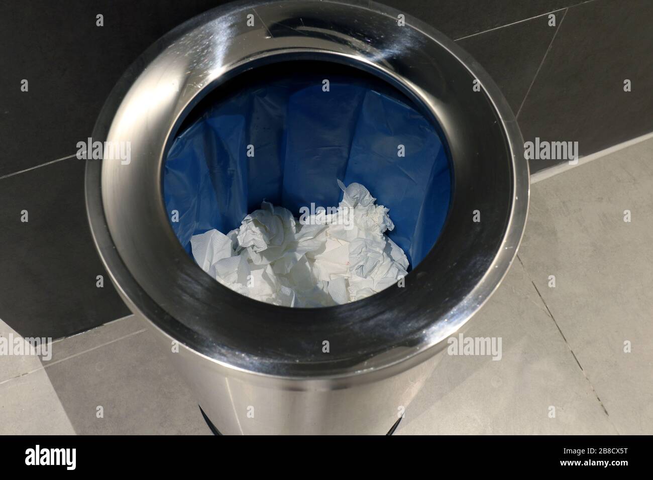 Bin in toilet, Stainless steel Bin for paper trash Tissue dirty in ...