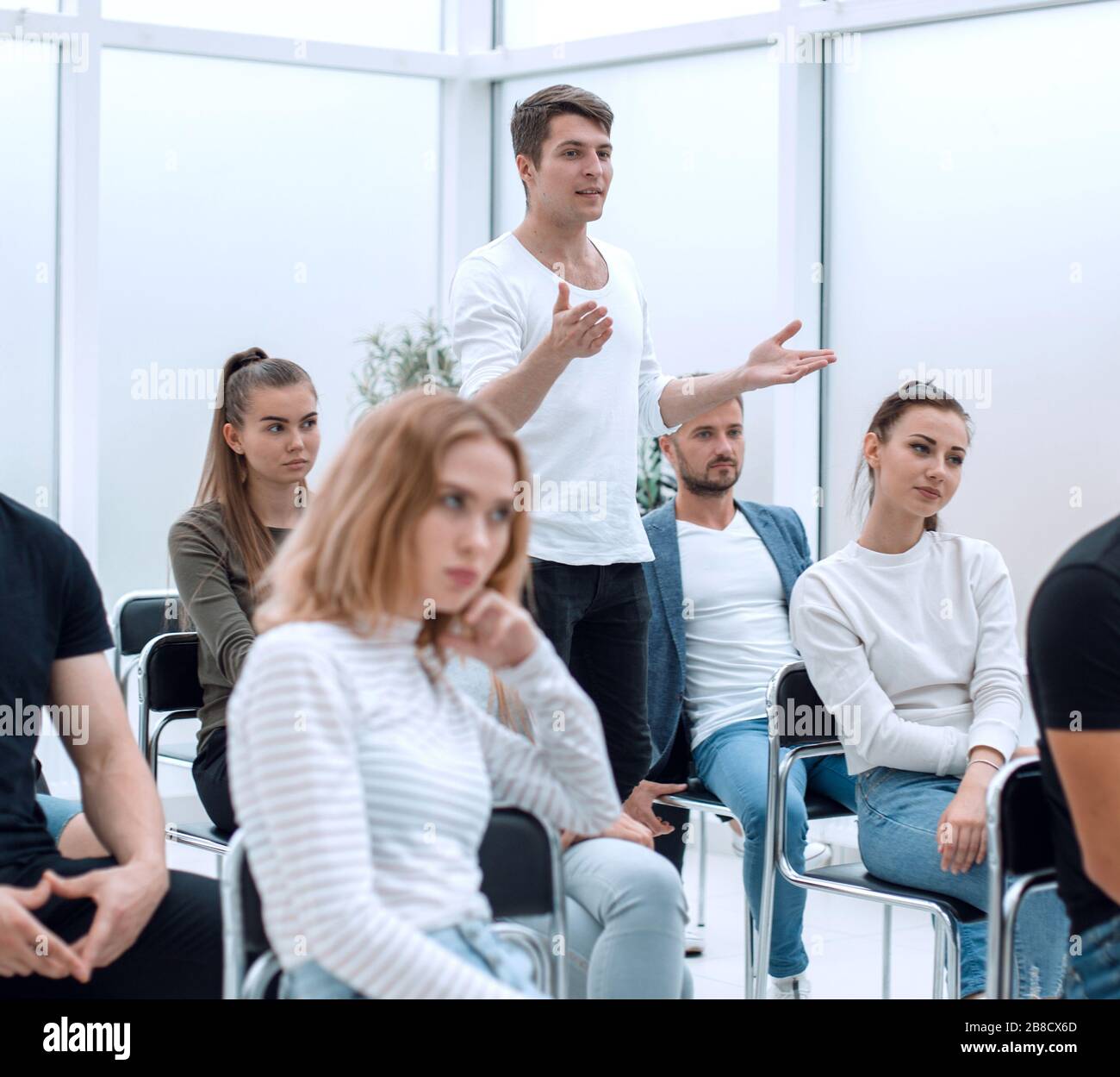 Young man asks hi-res stock photography and images - Alamy