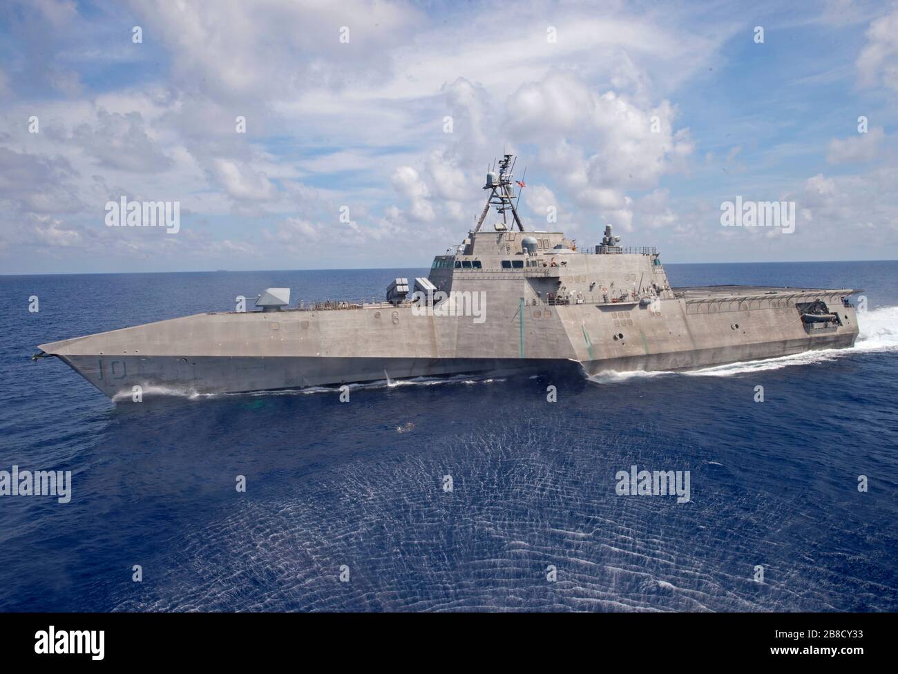 The U.S. Navy Independence-variant littoral combat ship USS Gabrielle ...