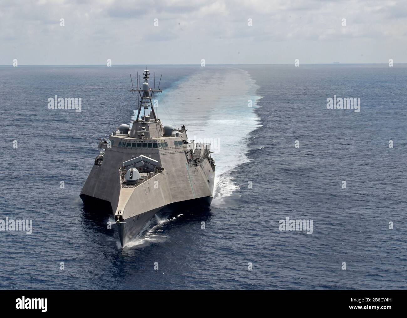 The U.S. Navy Independence-variant littoral combat ship USS Gabrielle ...