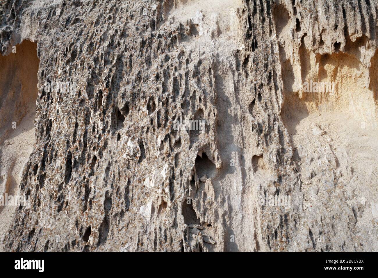 Surface sandy rock. Rocky shore of the Caspian Sea Stock Photo - Alamy