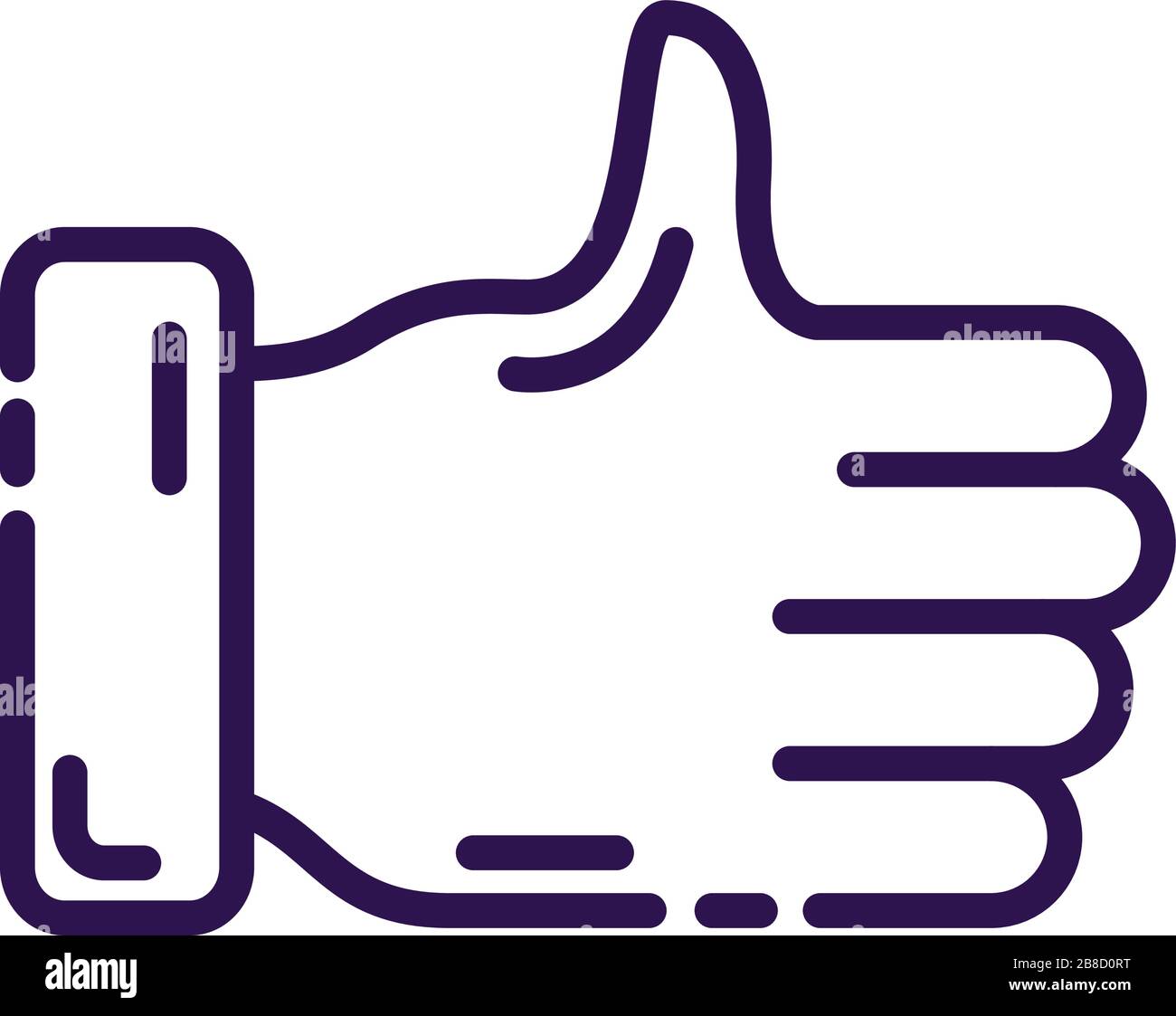 hand like symbol line style icon Stock Vector Image & Art - Alamy