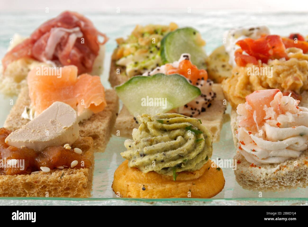 Assortment colorful canapes party hi-res stock photography and images ...