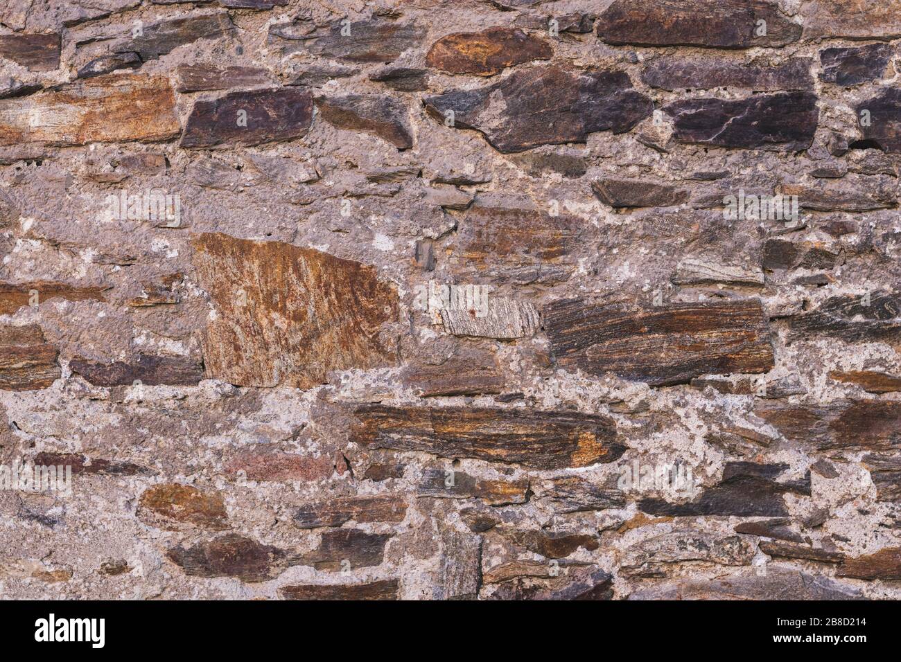 old stone wall, close up view - texture Stock Photo - Alamy