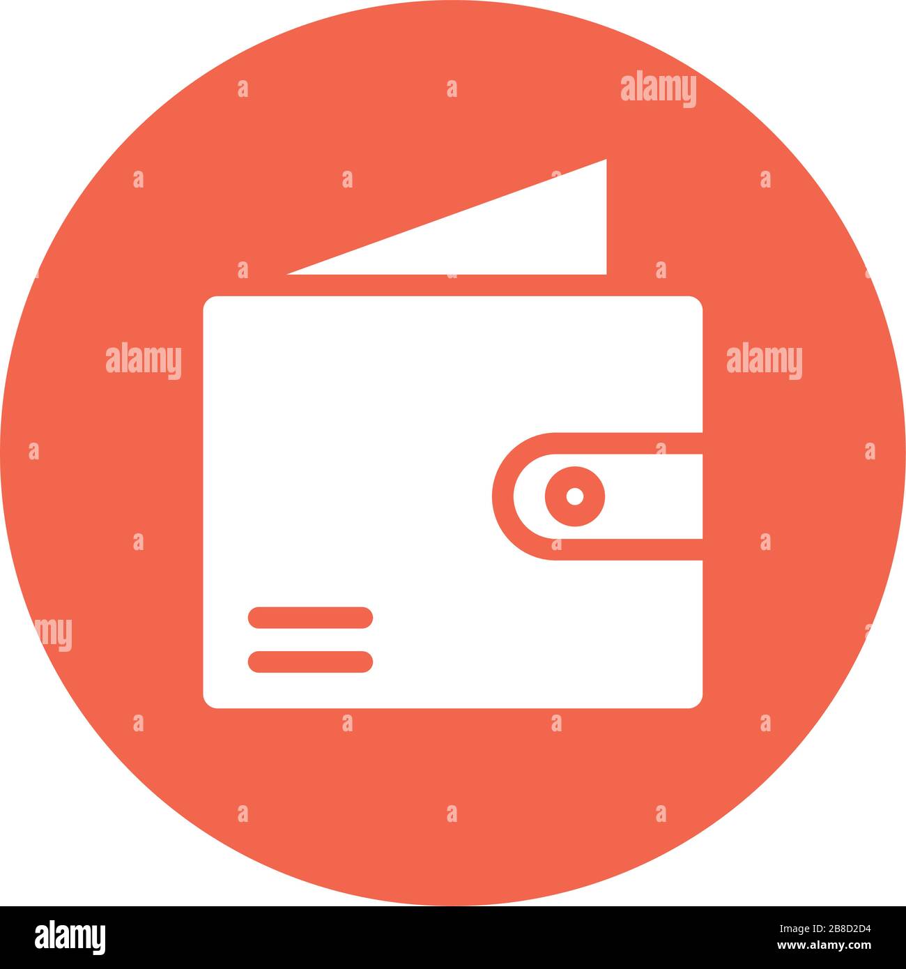 Wallet block flat style hi-res stock photography and images - Alamy