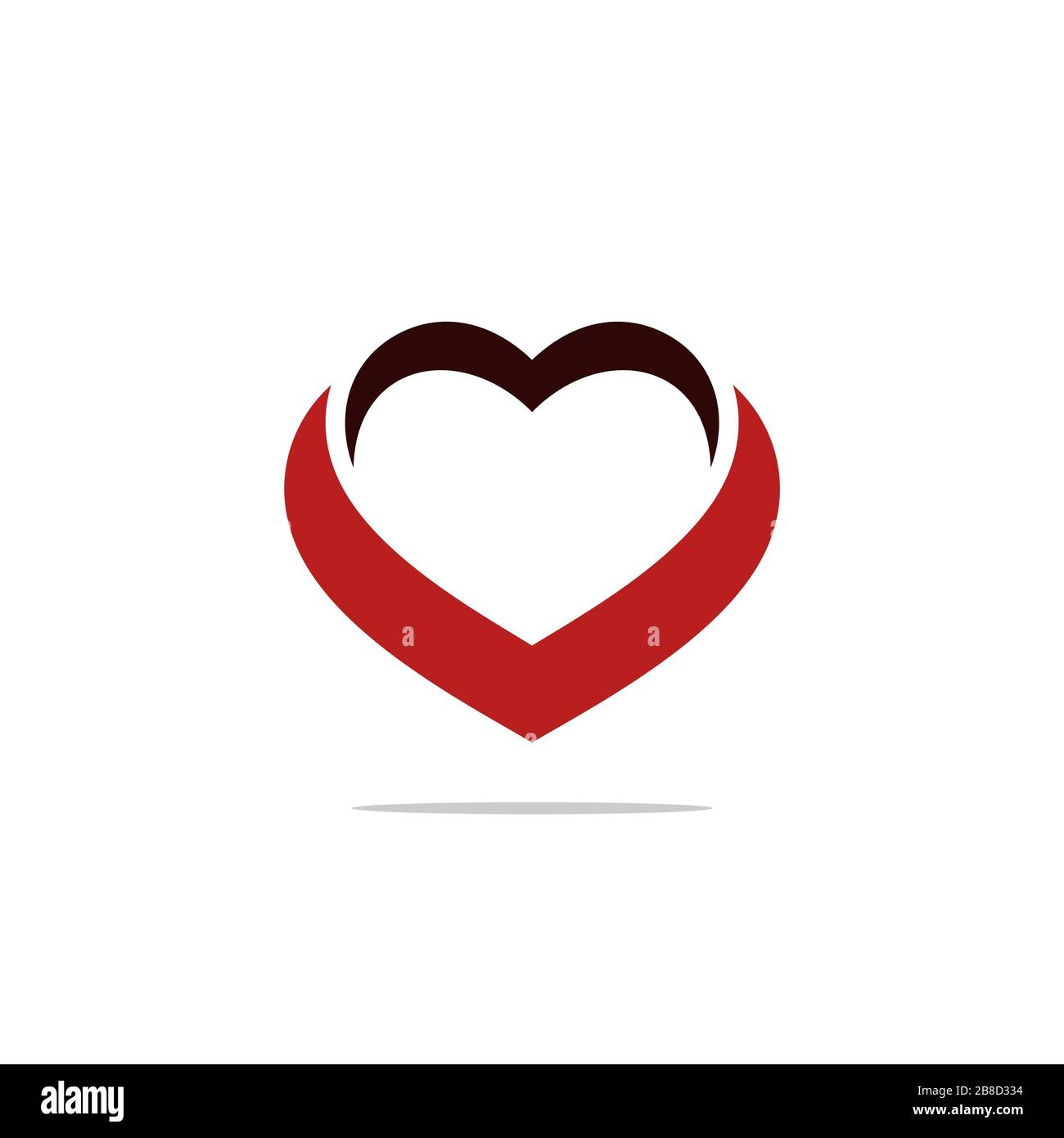 heart logo template Illustration Design. Vector EPS 10 Stock Photo - Alamy