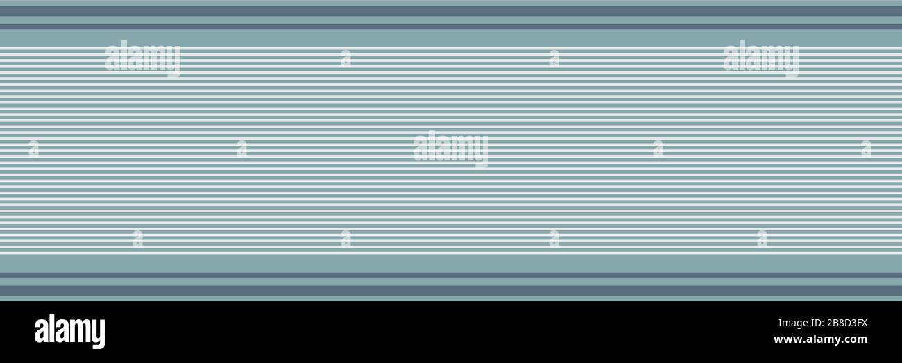 Simple striped seamless vector border. Slate blue horizontal thick and ...