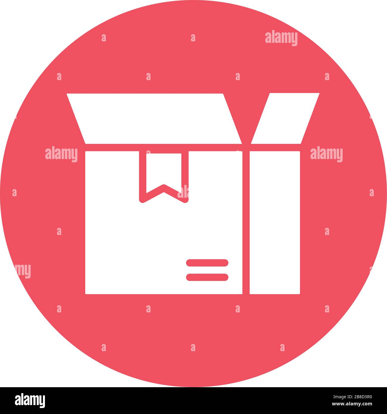 box carton delivery block style icon Stock Vector Image & Art - Alamy