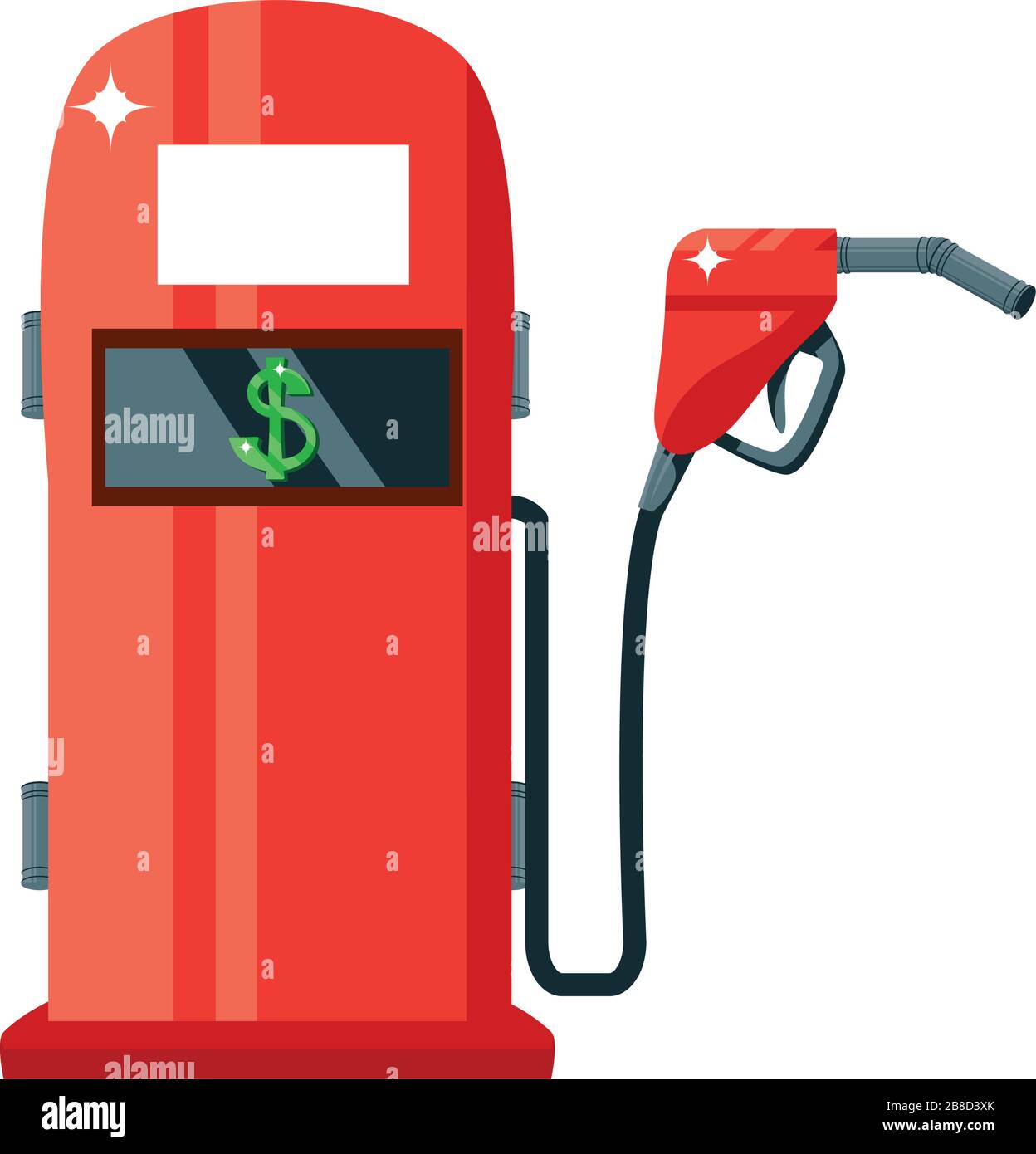 petrol dispenser on white background vector illustration design Stock ...