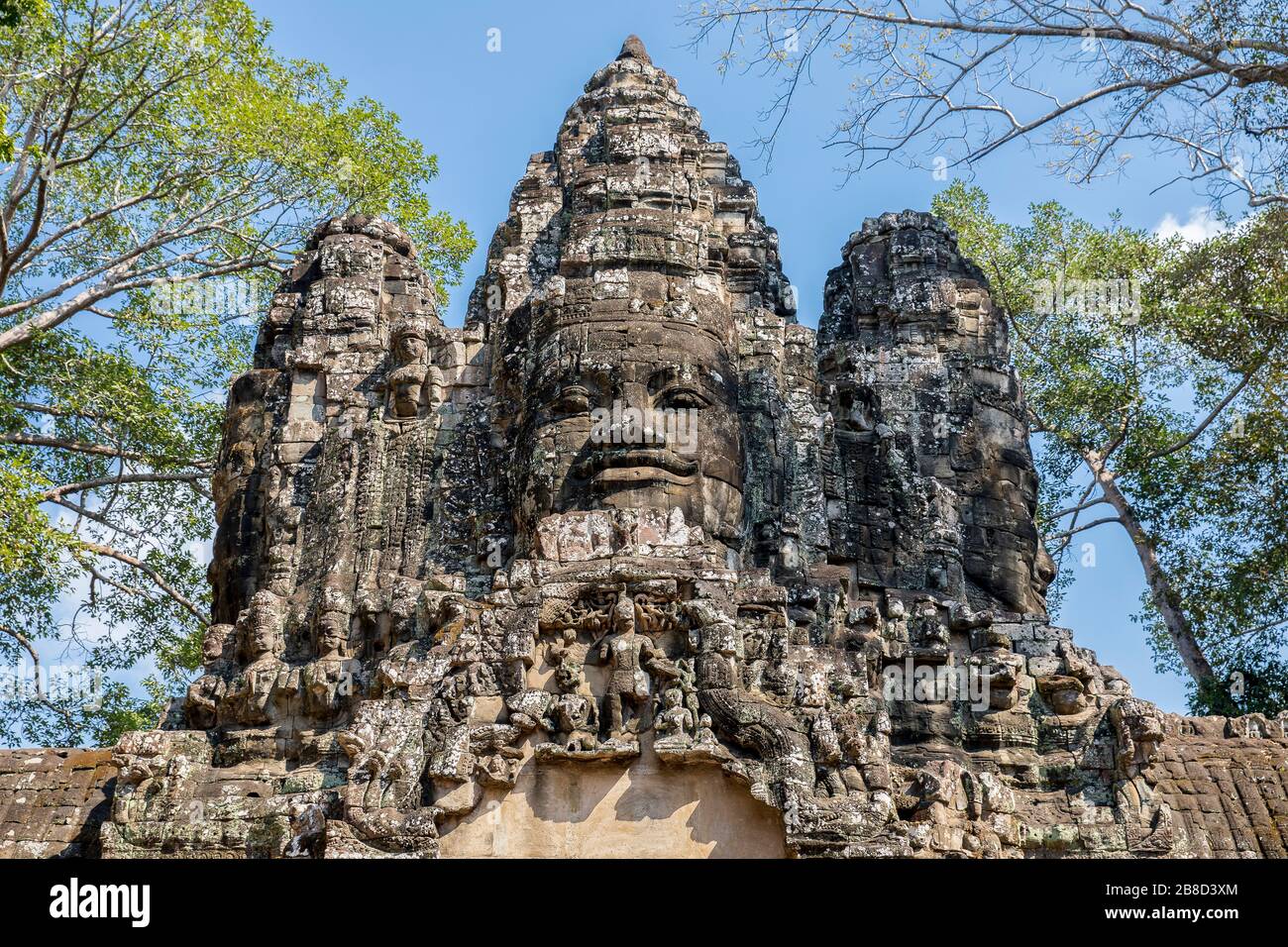 Ancient Khmer architecture ,Ta Prohm temple ruins hidden in jungle in ...