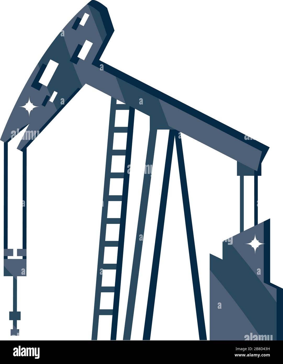oil extraction, oil industry on white background vector illustration ...