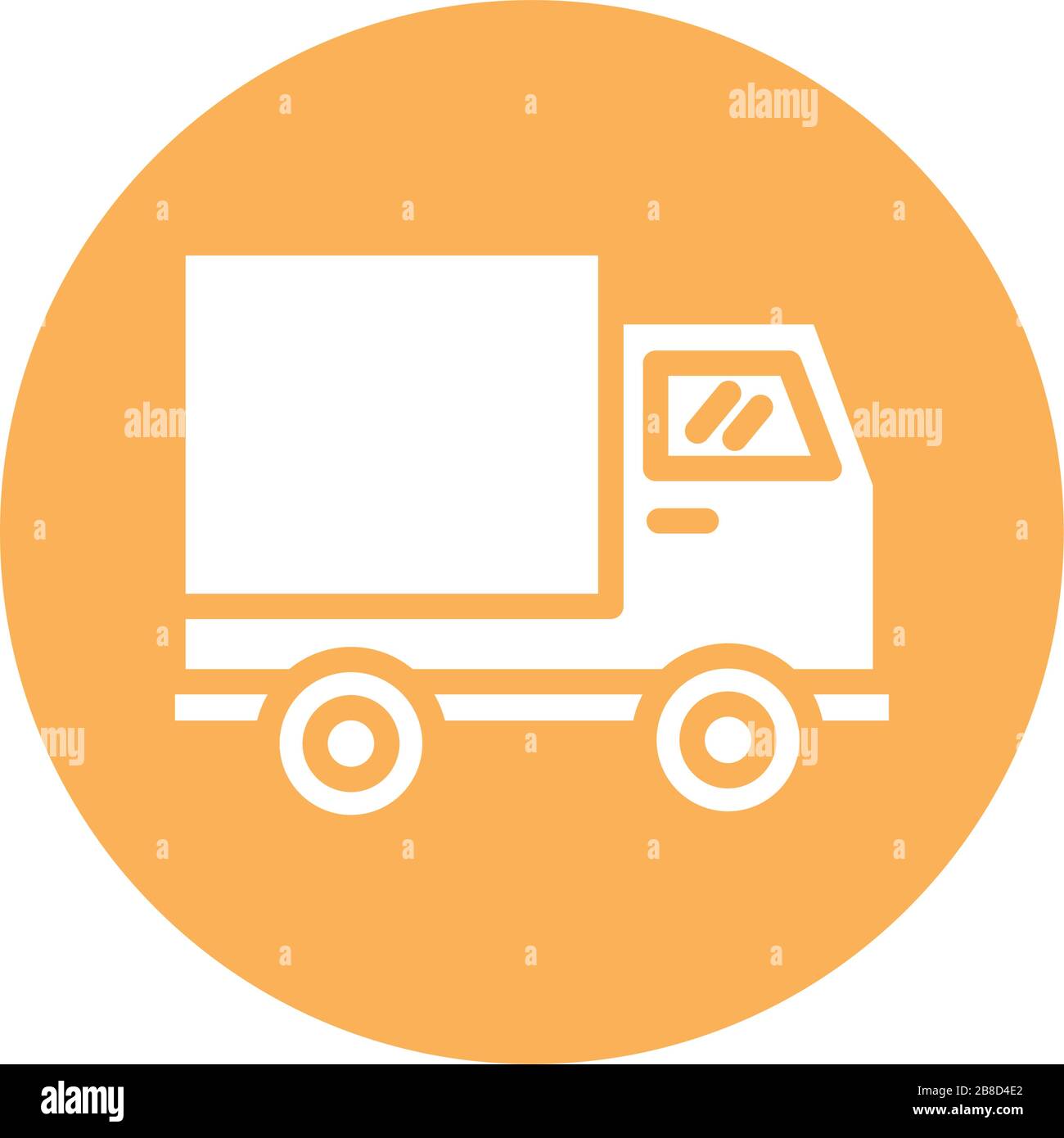 delivery service truck block style icon Stock Vector Image & Art - Alamy