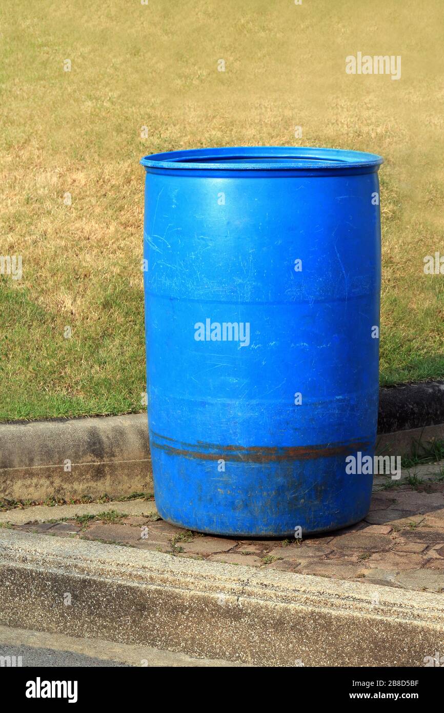 Old Blue plastic bucket, Plastic bucket for water, Plastic for Waste ...