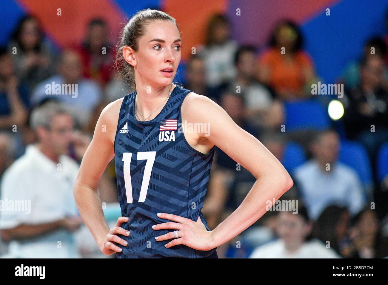 megan courtney (usa) during National Volleyball team players season ...