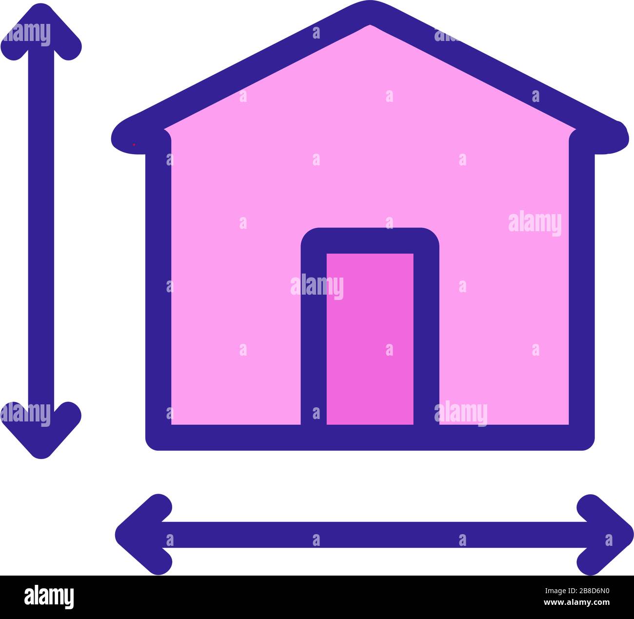 home design icon vector outline illustration Stock Vector Image & Art ...