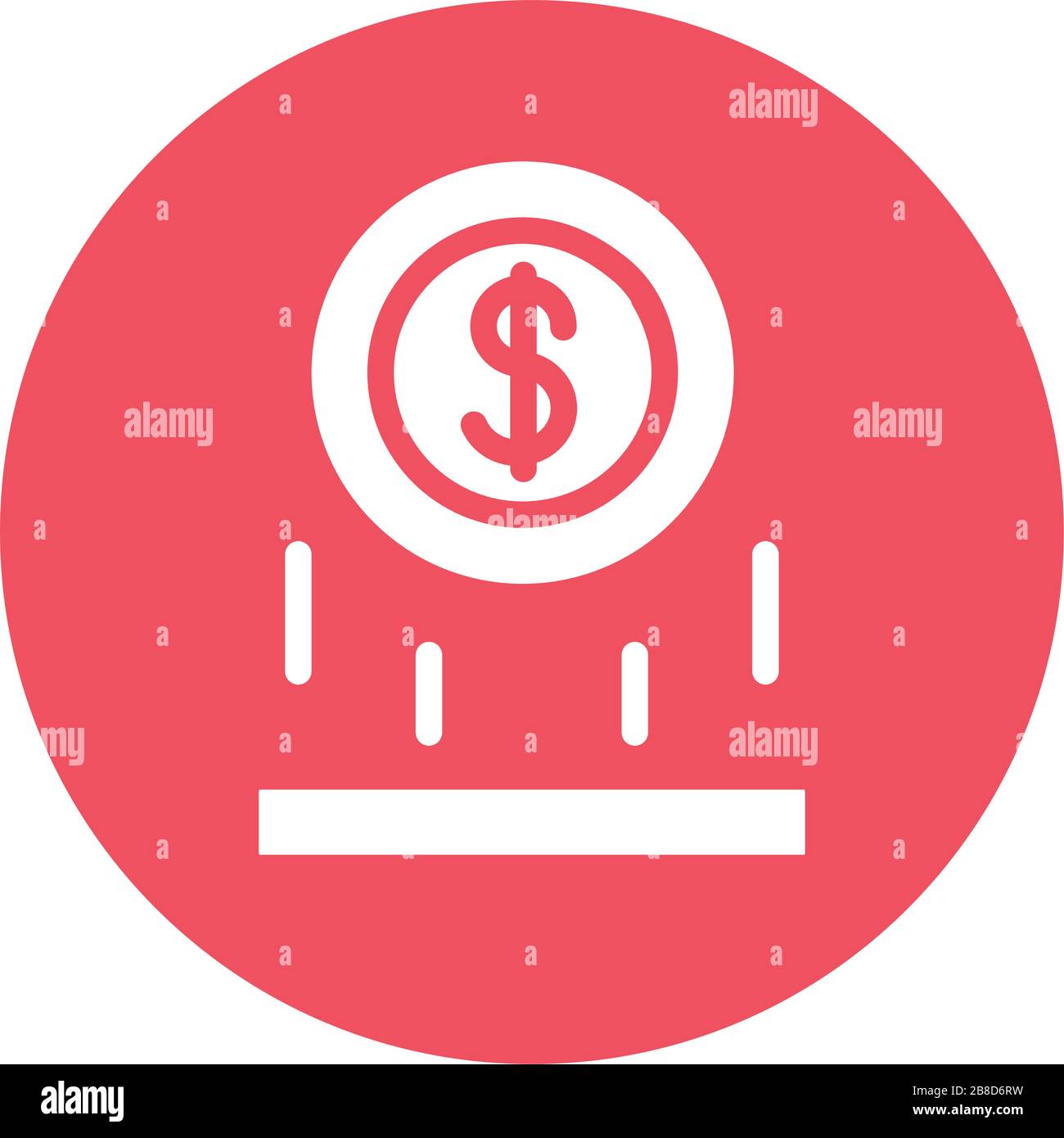 coin money dollar block style icon Stock Vector Image & Art - Alamy