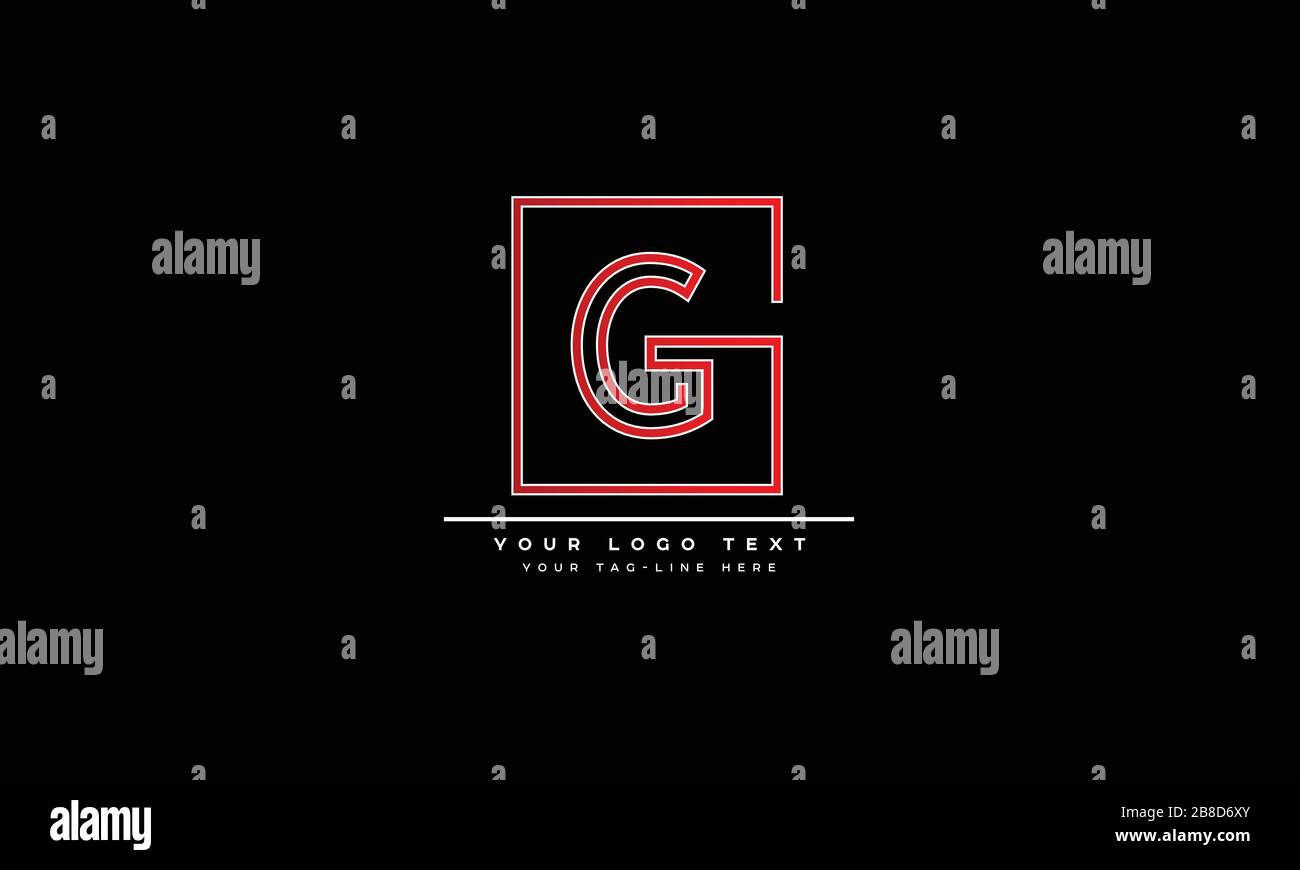 G,GG Letter Logo Design with Creative Modern Trendy Typography Stock ...