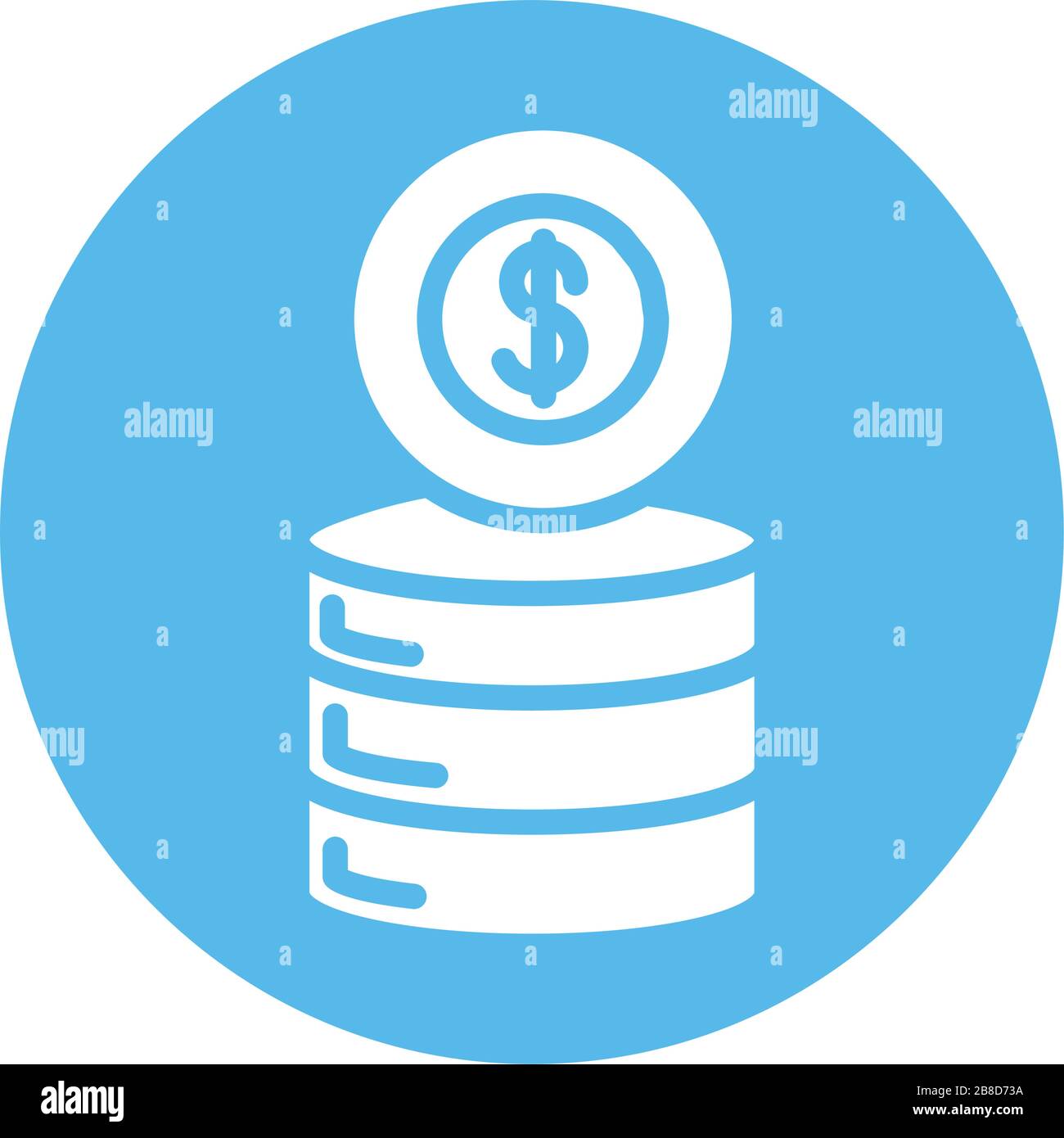 pile coins money block style icon Stock Vector Image & Art - Alamy
