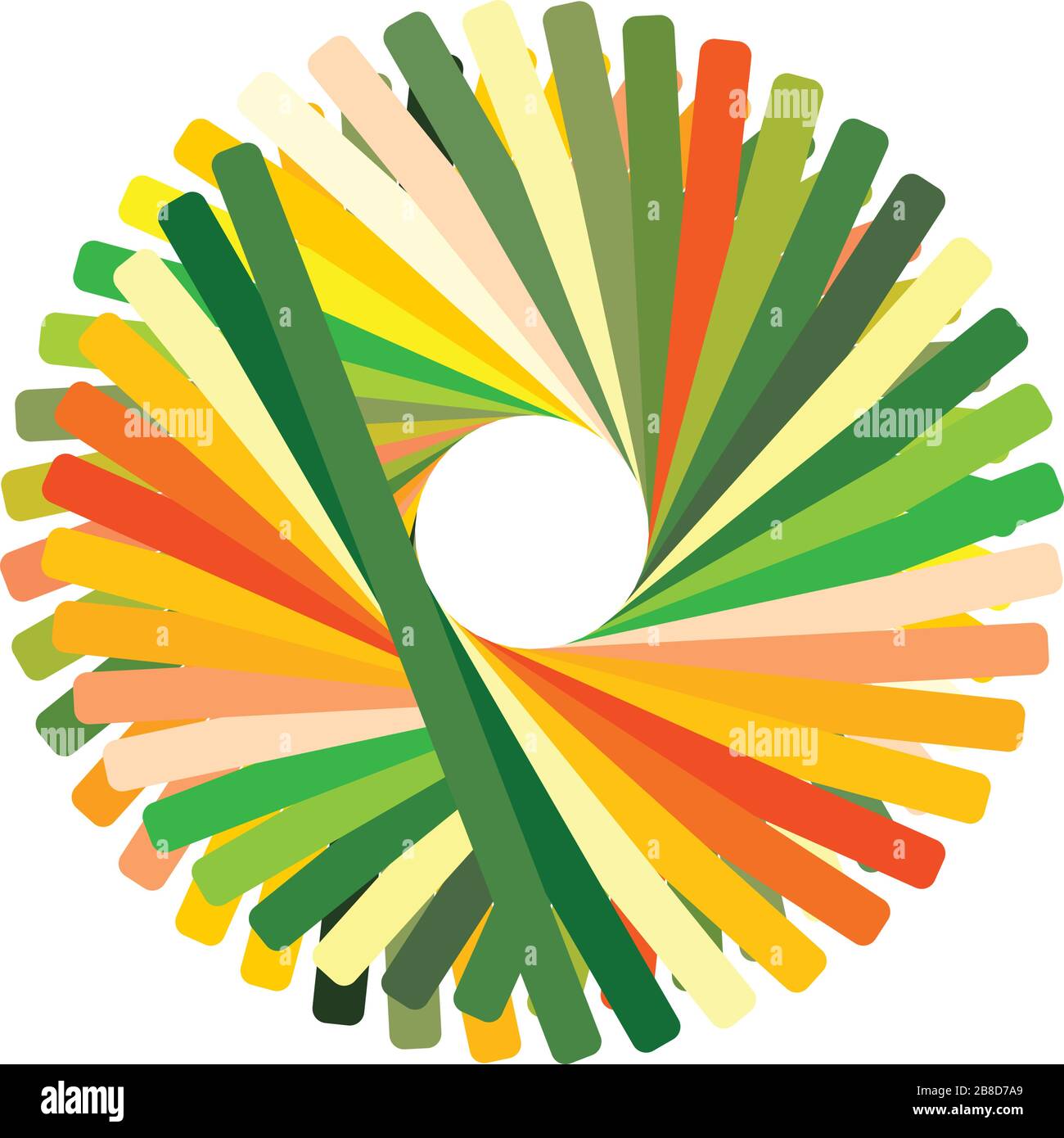 Colored circular and radial abstract mandalas, motifs, decoration ...