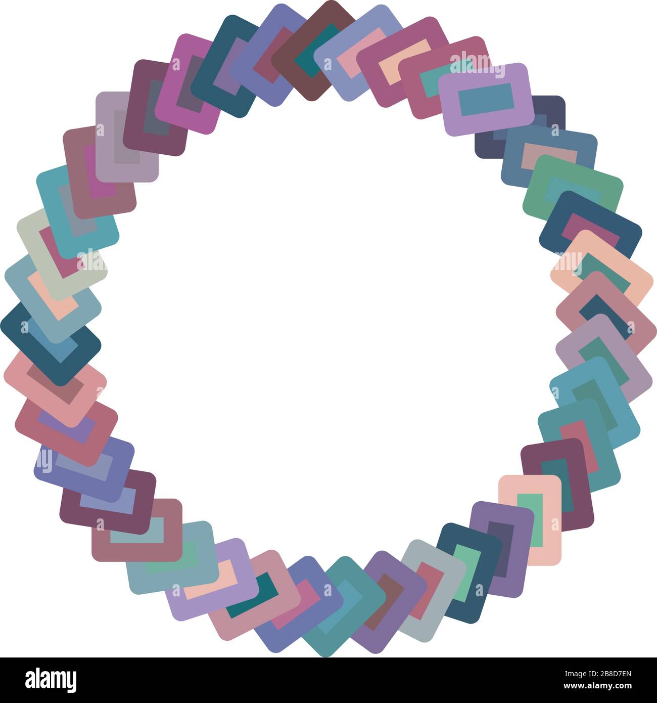 Colored circular and radial abstract mandalas, motifs, decoration ...