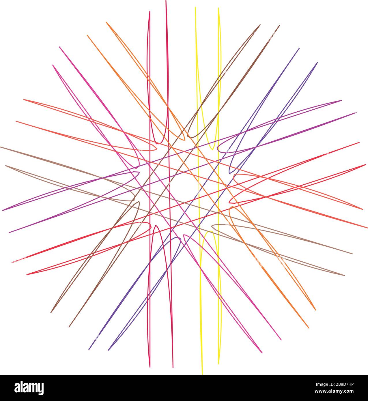 Colored circular and radial abstract mandalas, motifs, decoration ...