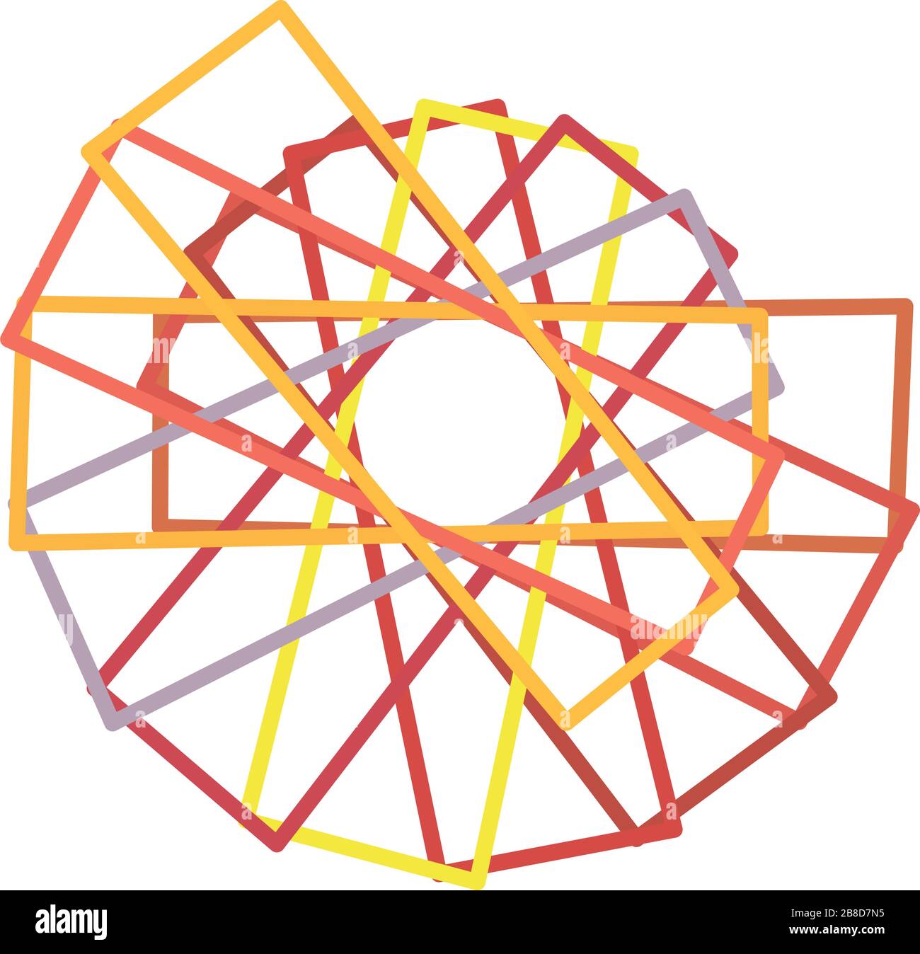 Colored circular and radial abstract mandalas, motifs, decoration ...
