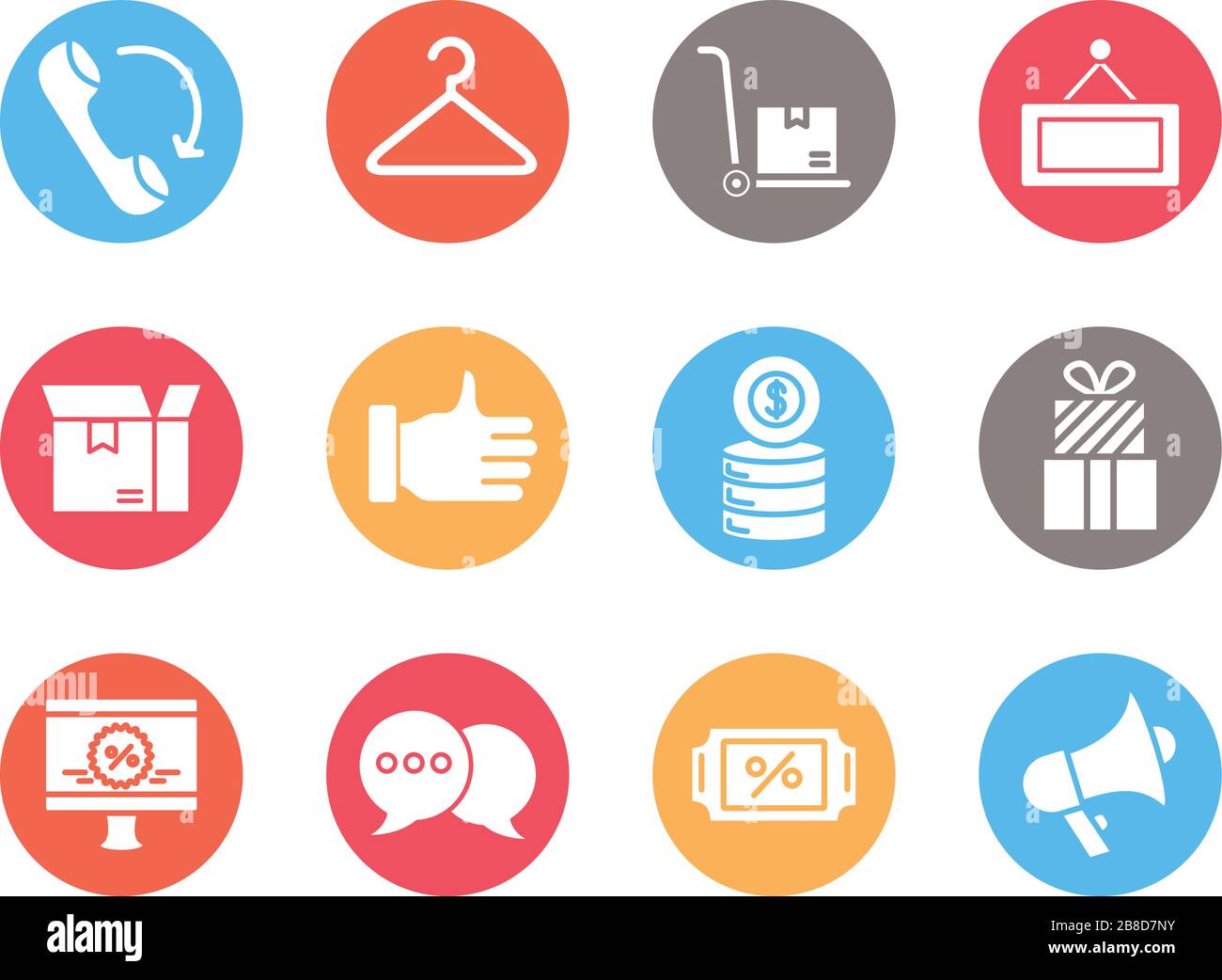bundle of commercial set icons Stock Vector Image & Art - Alamy