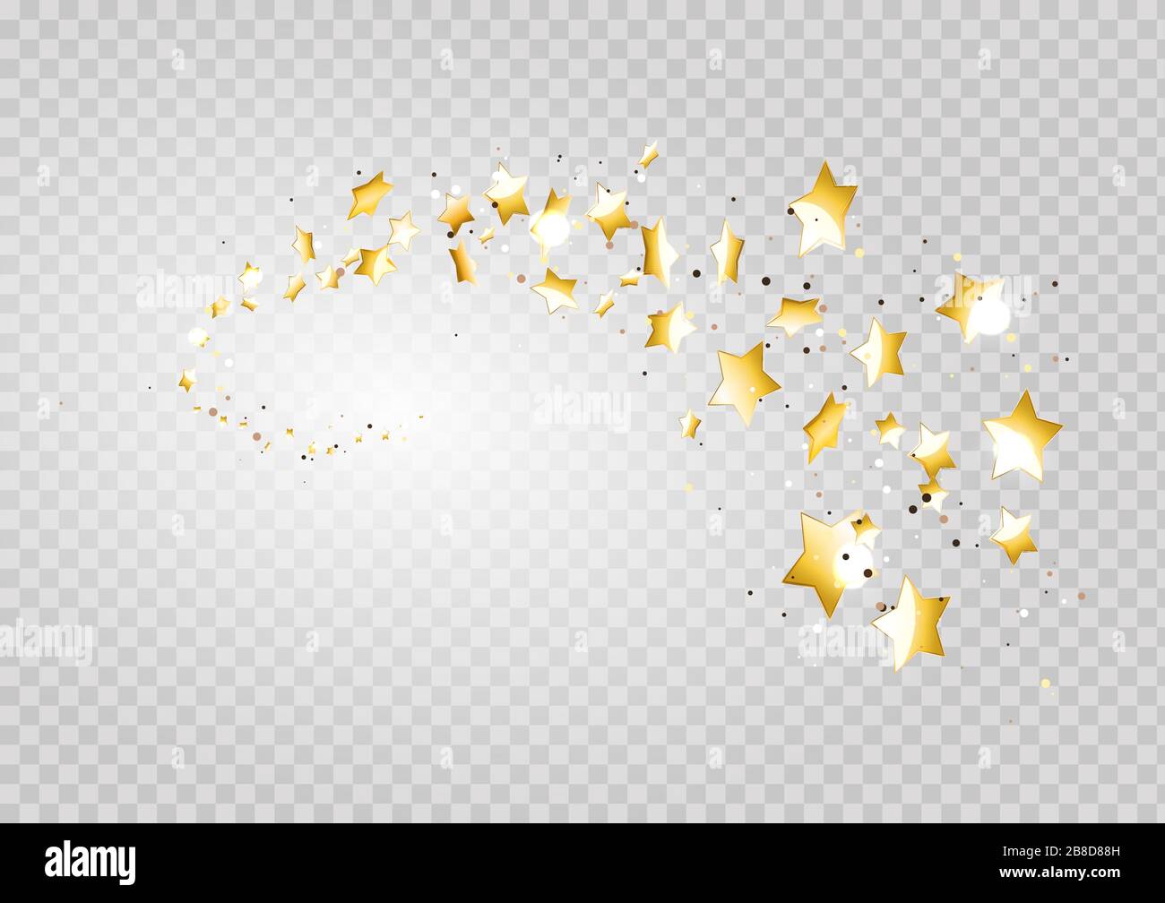 Gold stars. Swirl path Stock Vector Image & Art - Alamy