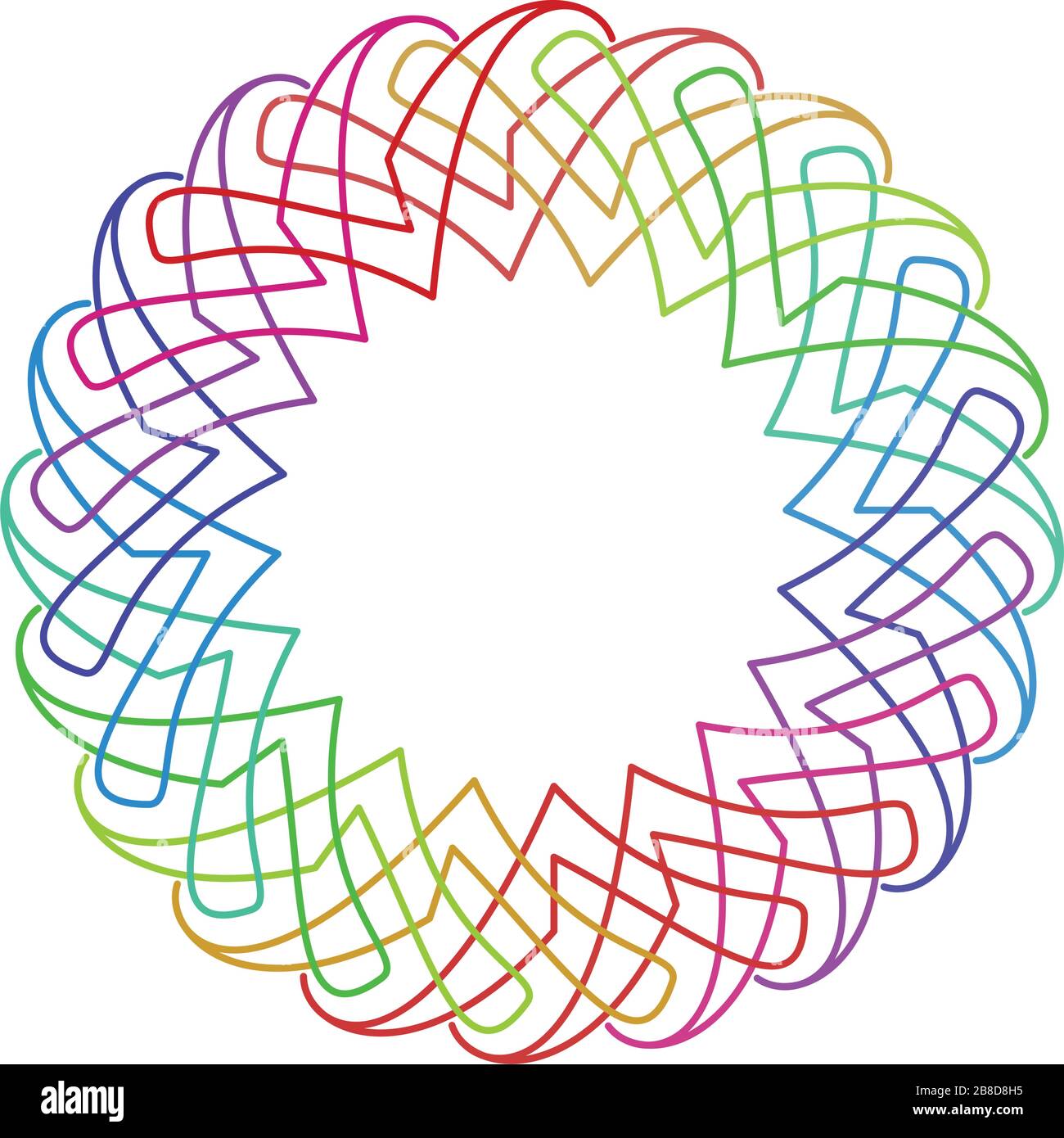 Circular and radial abstract mandalas, motifs, decoration design ...