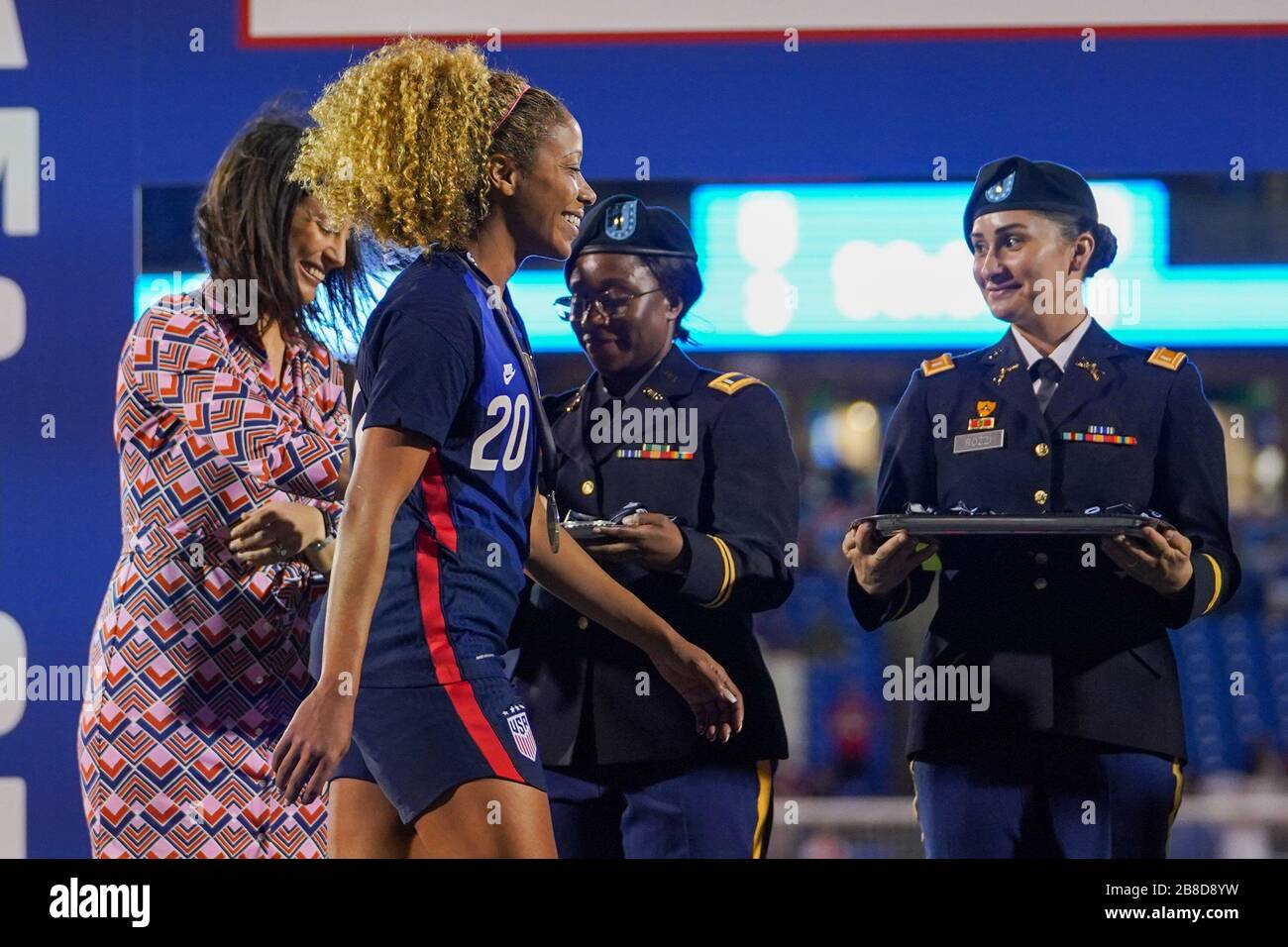 FRISCO. USA. MAR 11: Casey Short of the USA after receiving her medal ...