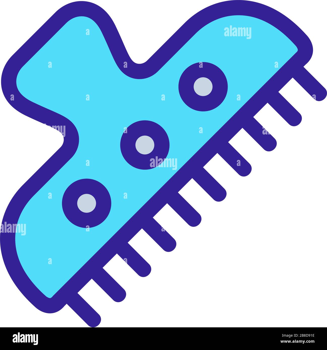 womens barrette hair icon vector outline illustration Stock Vector ...