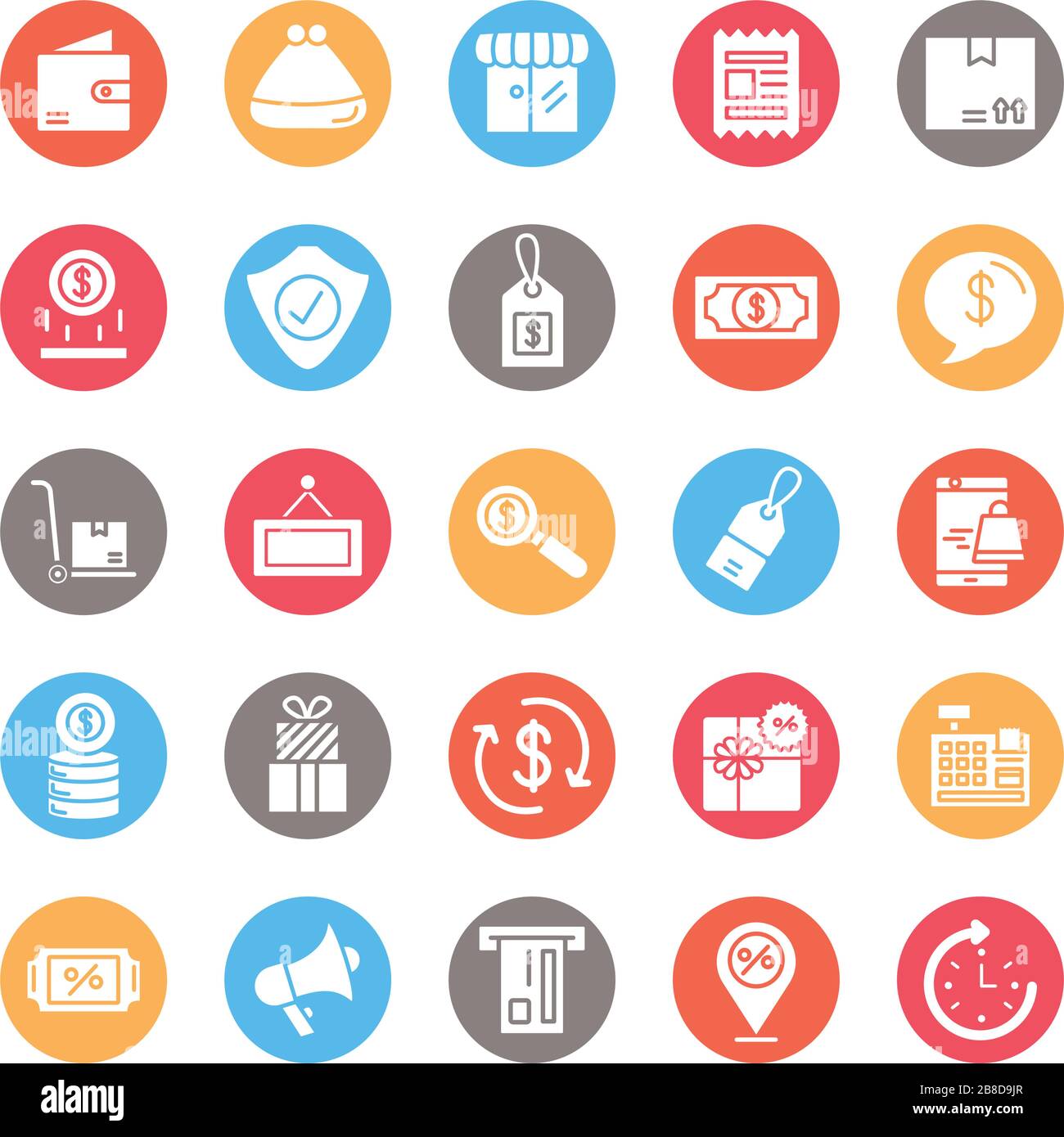 bundle of commercial set icons Stock Vector Image & Art - Alamy