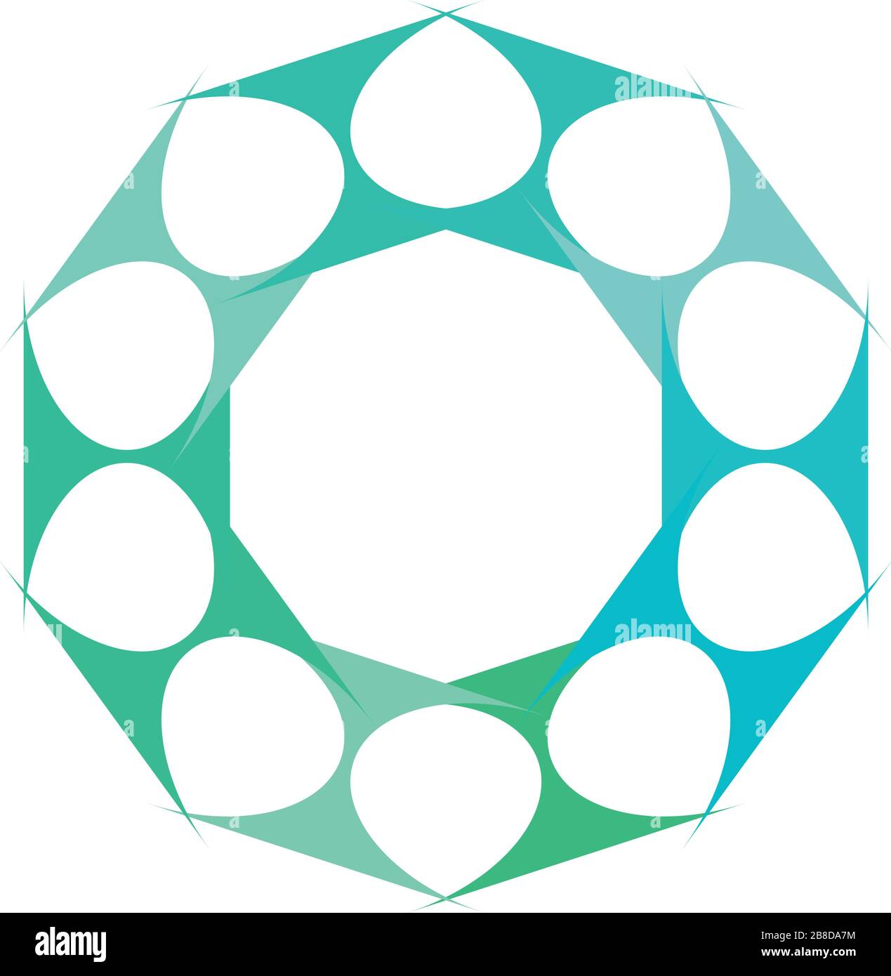 Colored circular and radial abstract mandalas, motifs, decoration ...