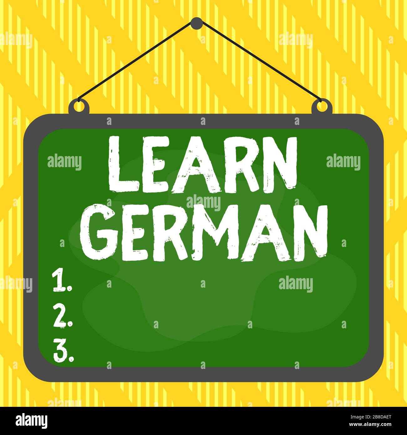Word writing text Learn German. Business photo showcasing get knowledge ...