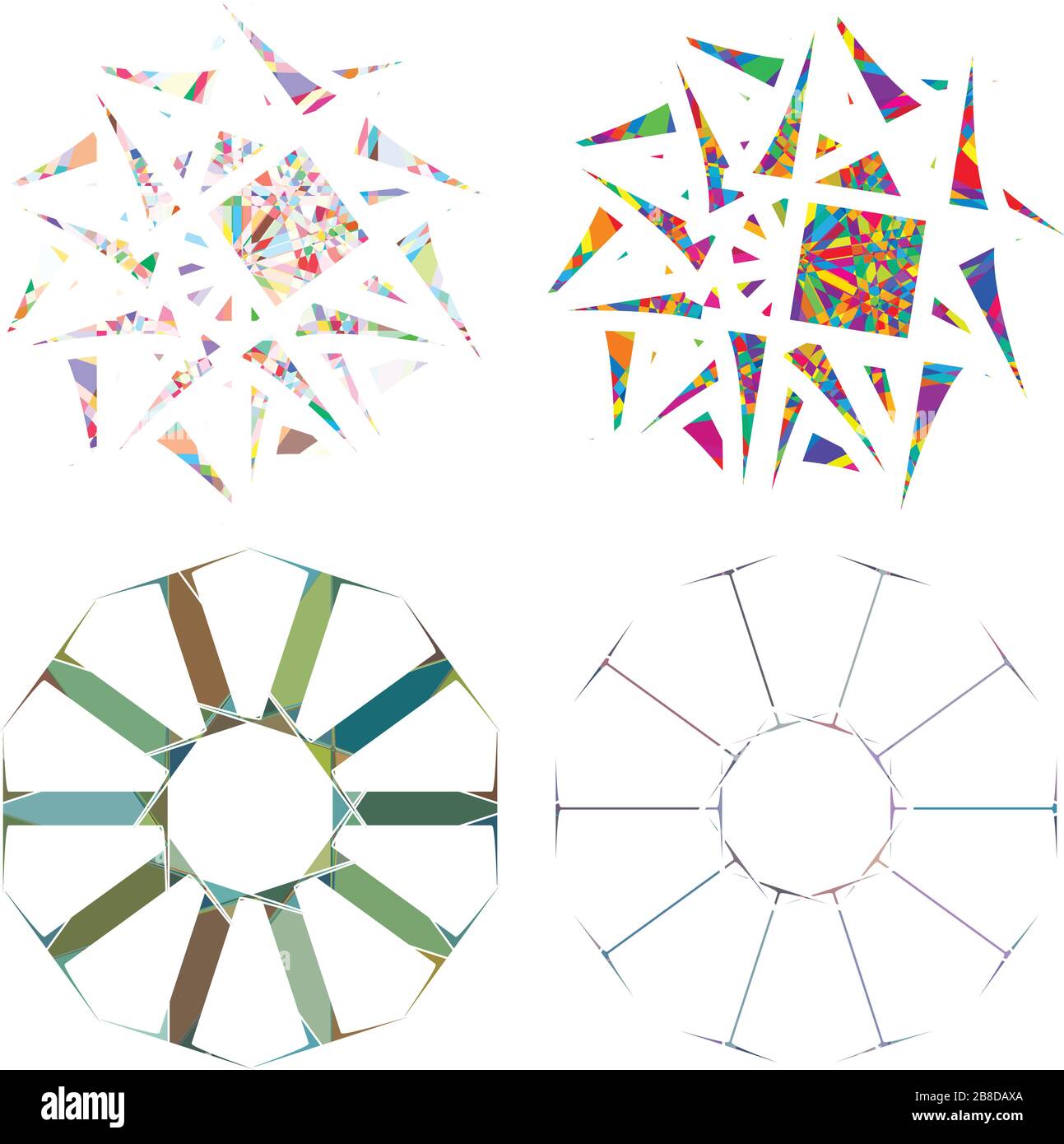 Shattered glass mosaic Stock Vector Images - Alamy